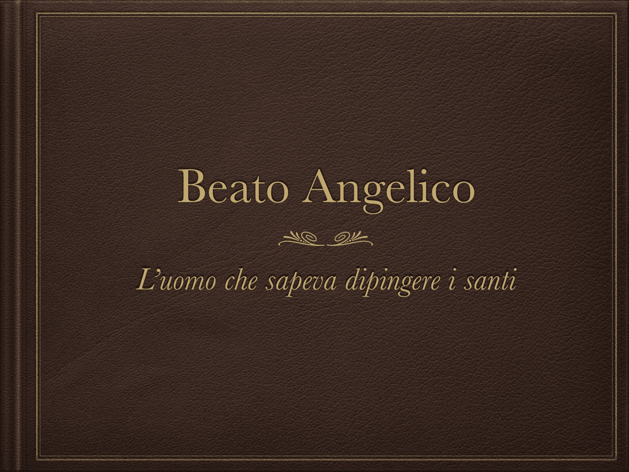 Presentazione Beato Angelico Docsity
