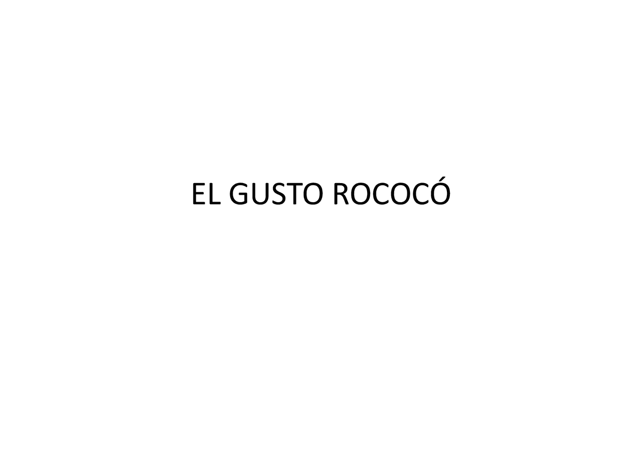 Tema 2 Parte 1 Del Rococó Docsity