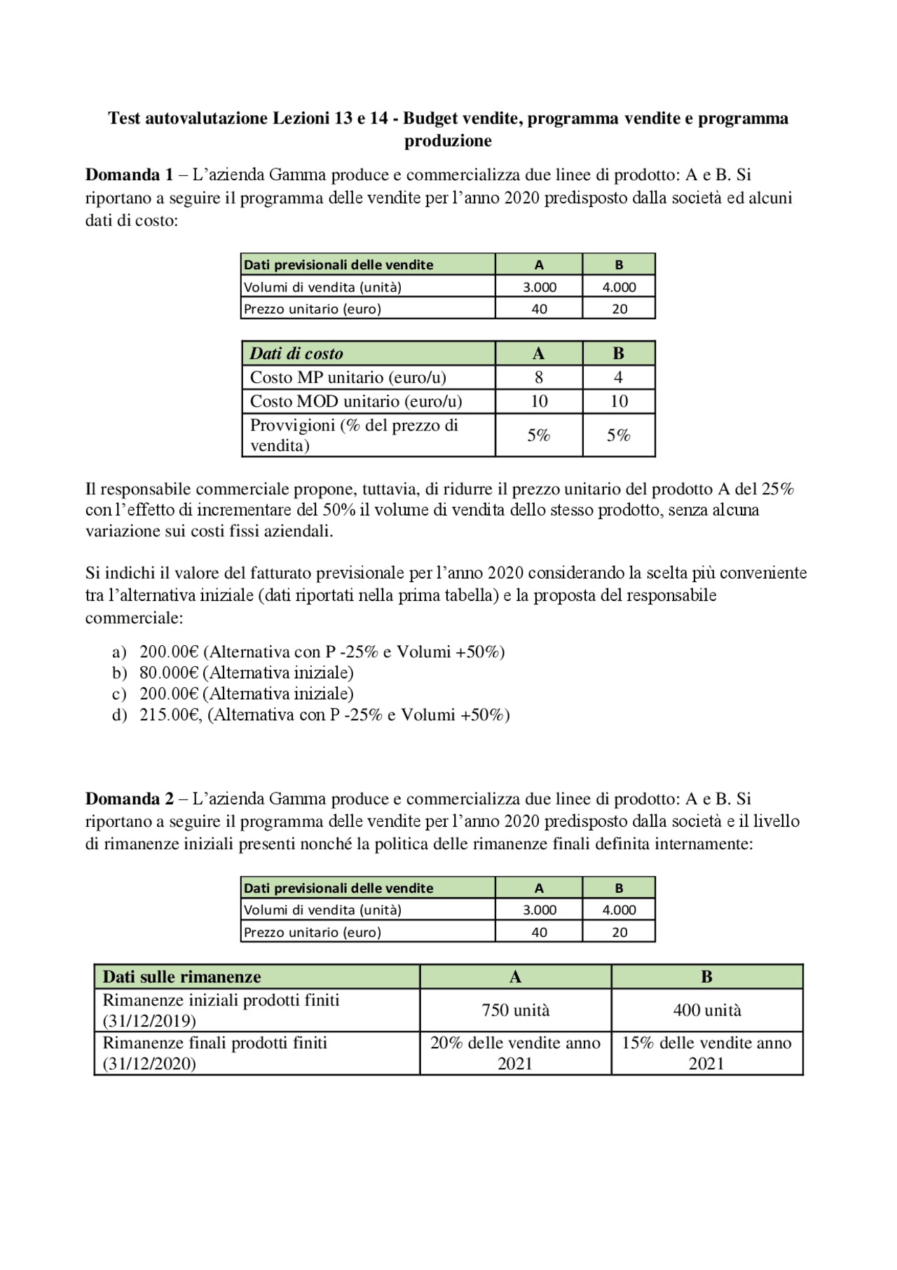 Sistemi Di Misurazione Dei Costi Docsity