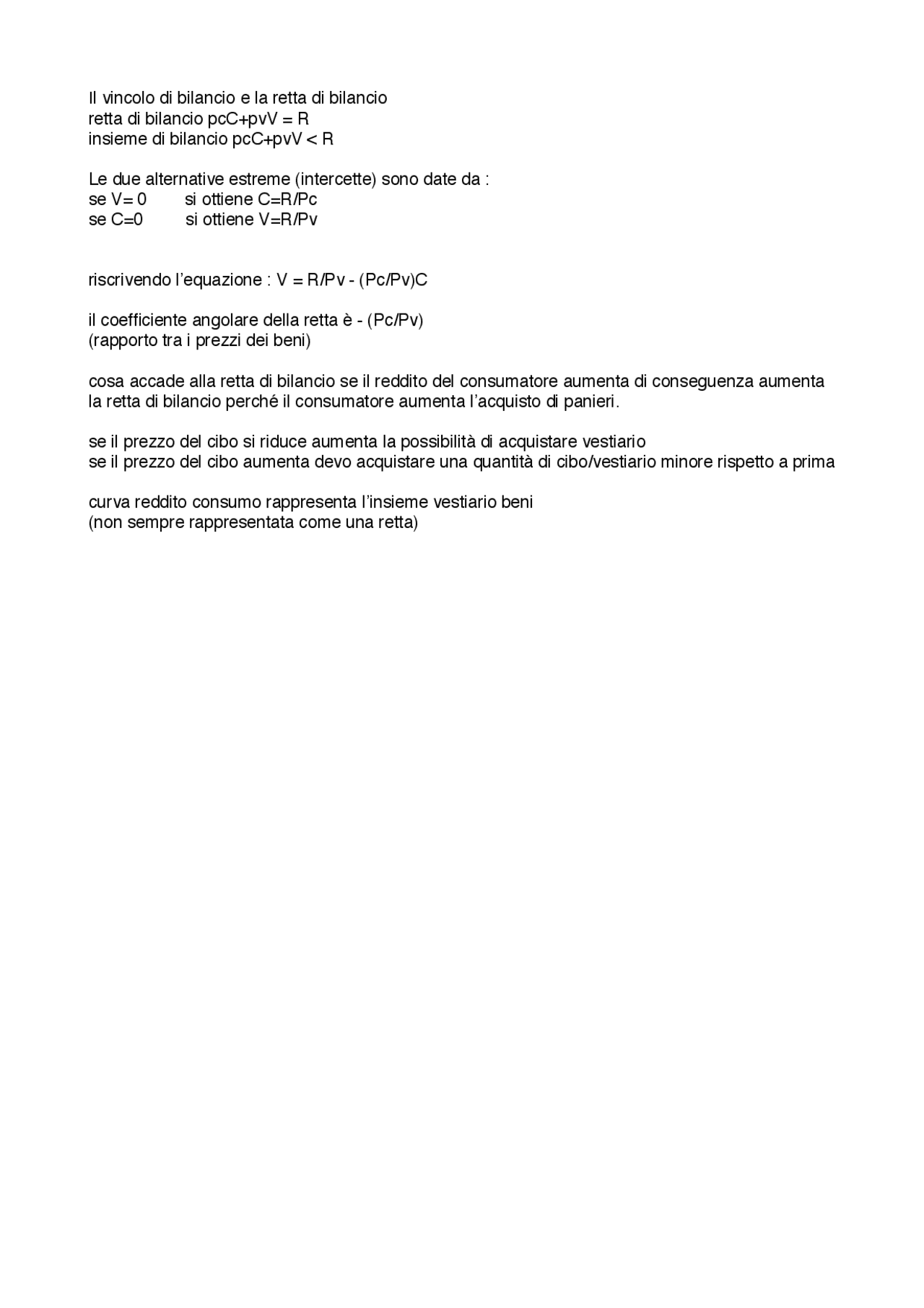 Appunti Microeconomia Docsity