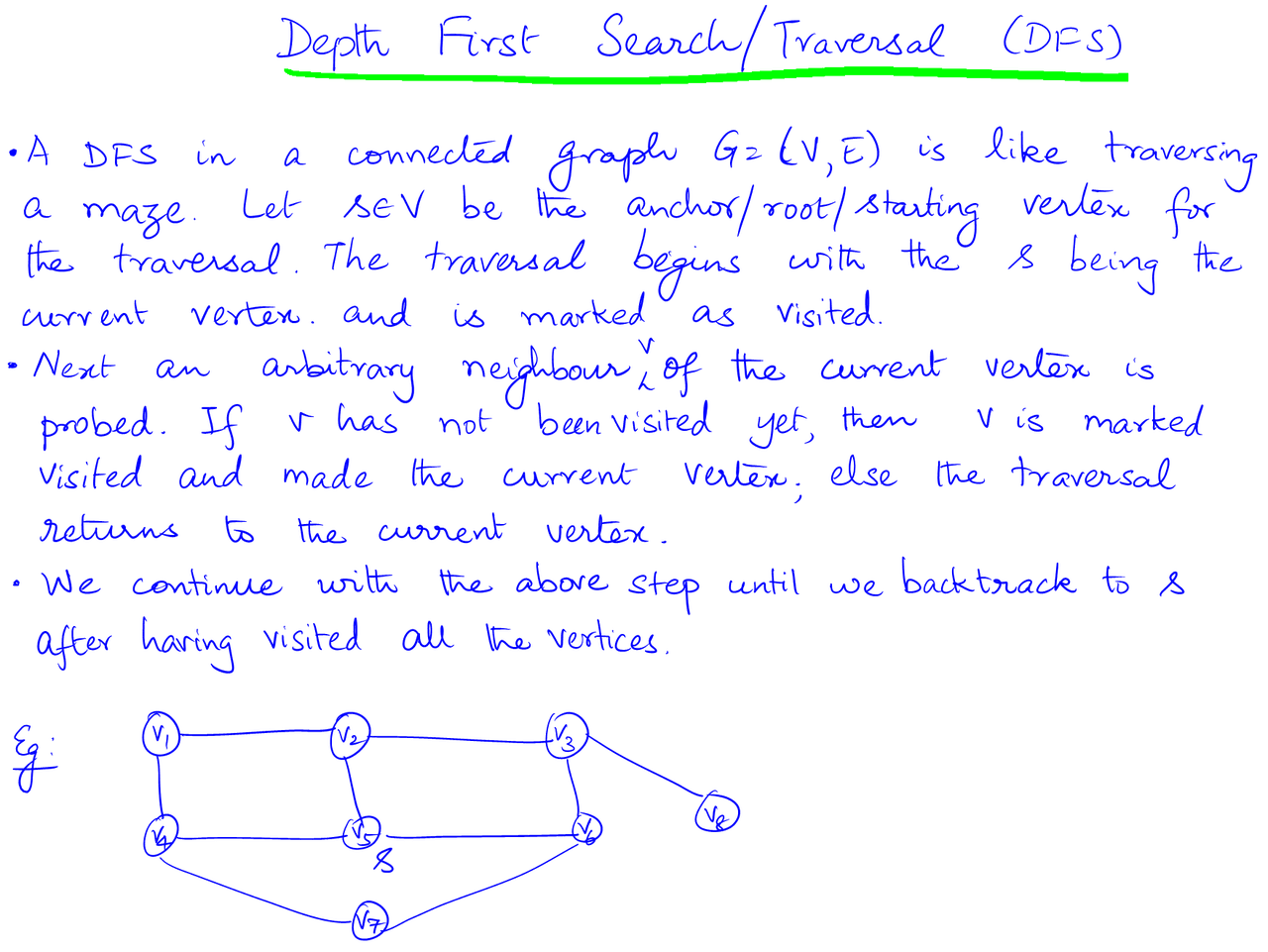 Depth First Search And Algorithms Docsity