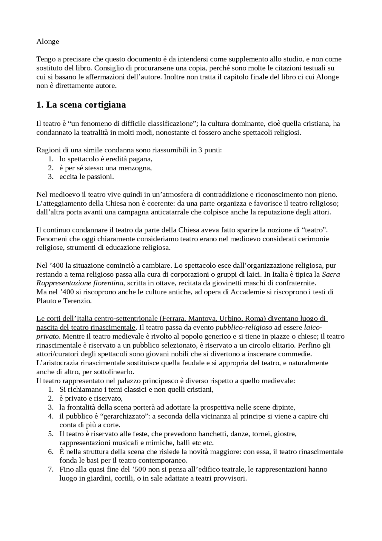 ROBERTO ALONGE, GUIDO DAVICO BONINO, La nascita del teatro moderno ...