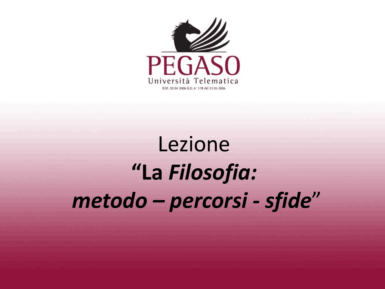 Programma Esame di facoltà - Docsity