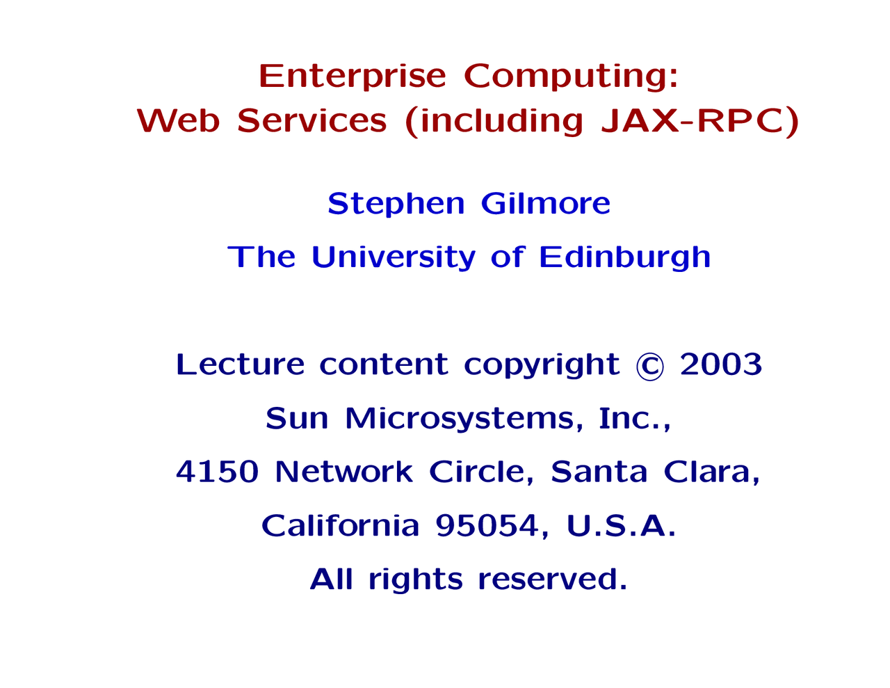 JAX-RPC concepts and Architecture - Docsity