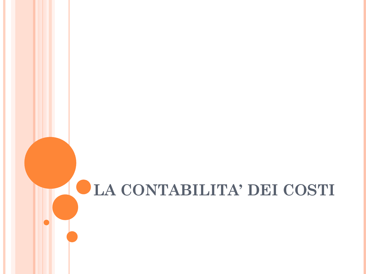 La Contabilità Dei Costi Docsity