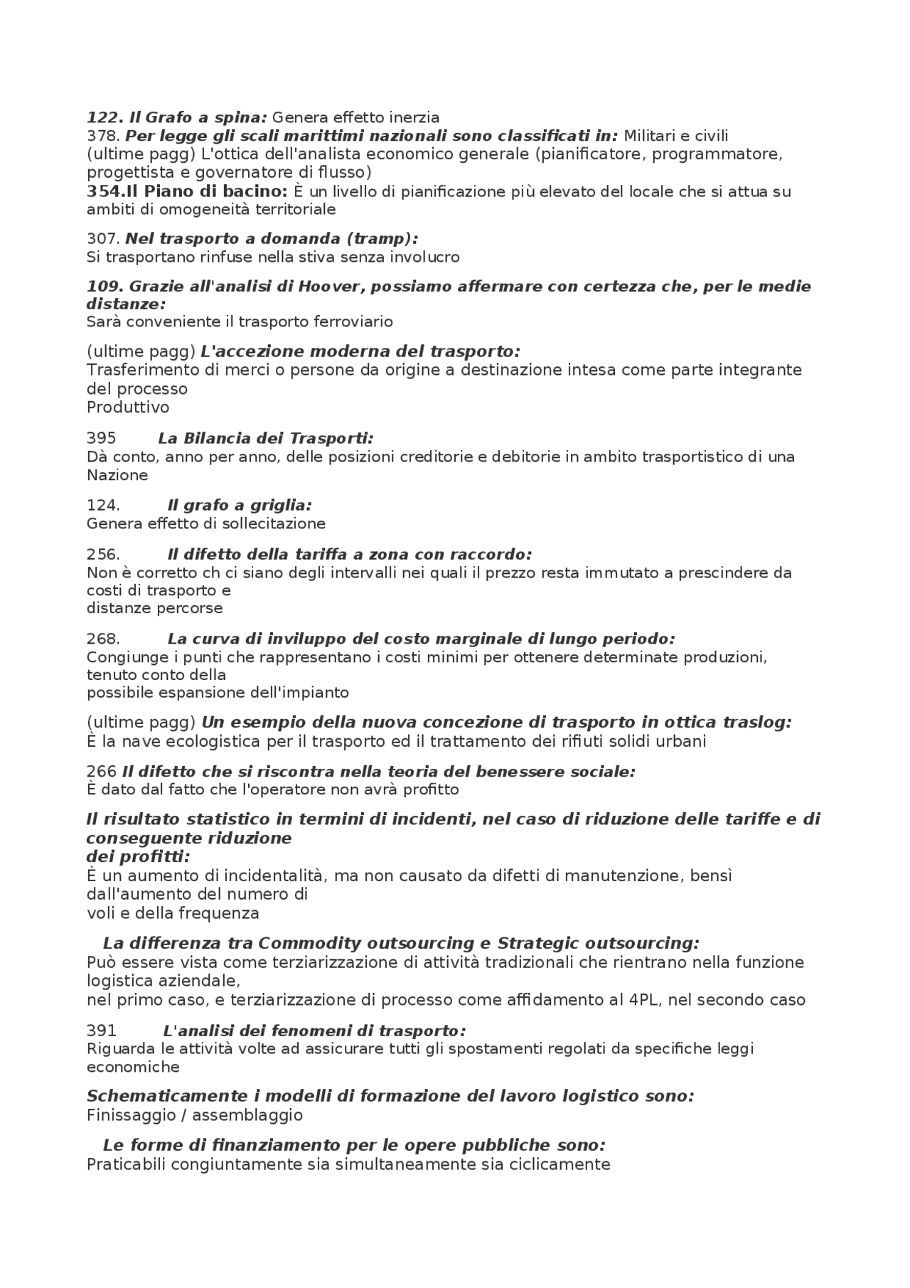 Test Economia Applicata Docsity