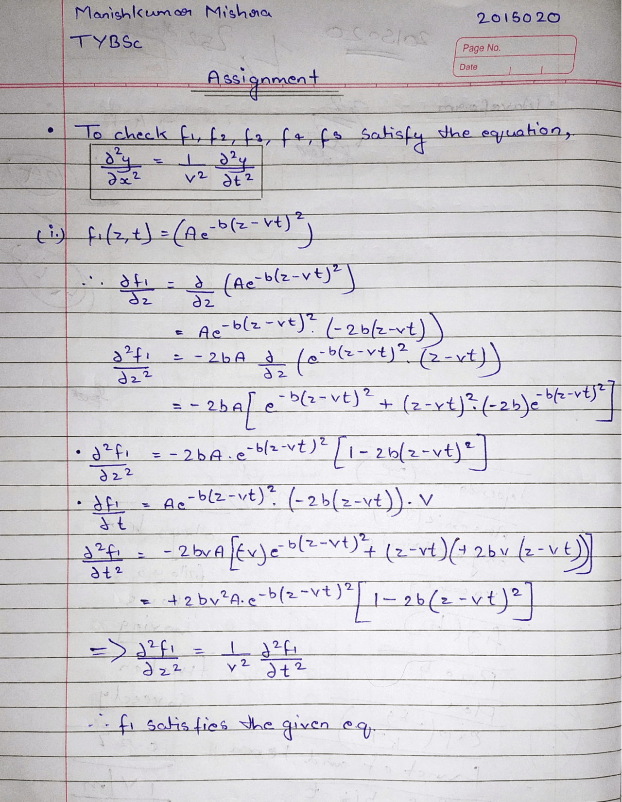 Assignment On Physics Docsity