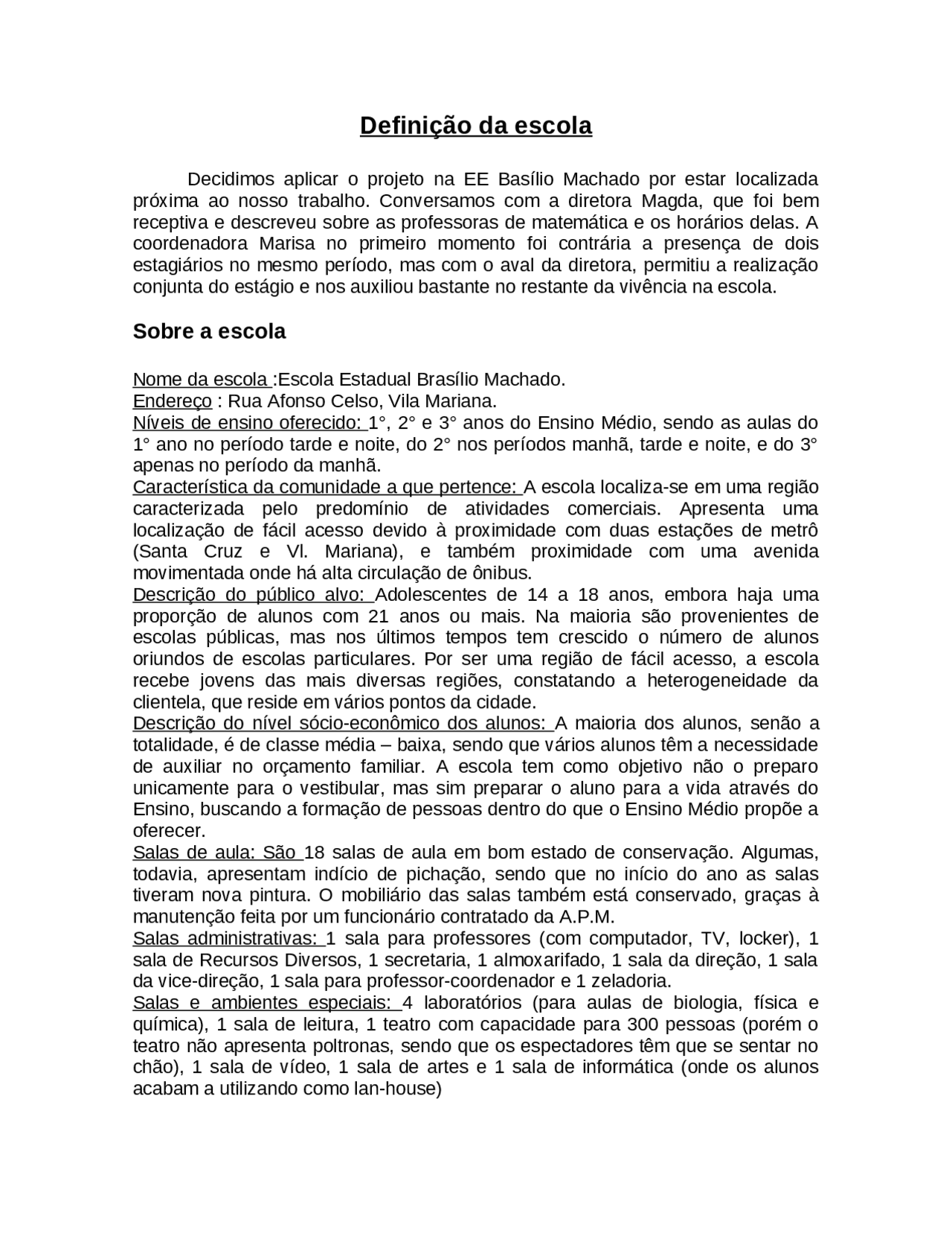 DefiniÇÃo De Escola Docsity