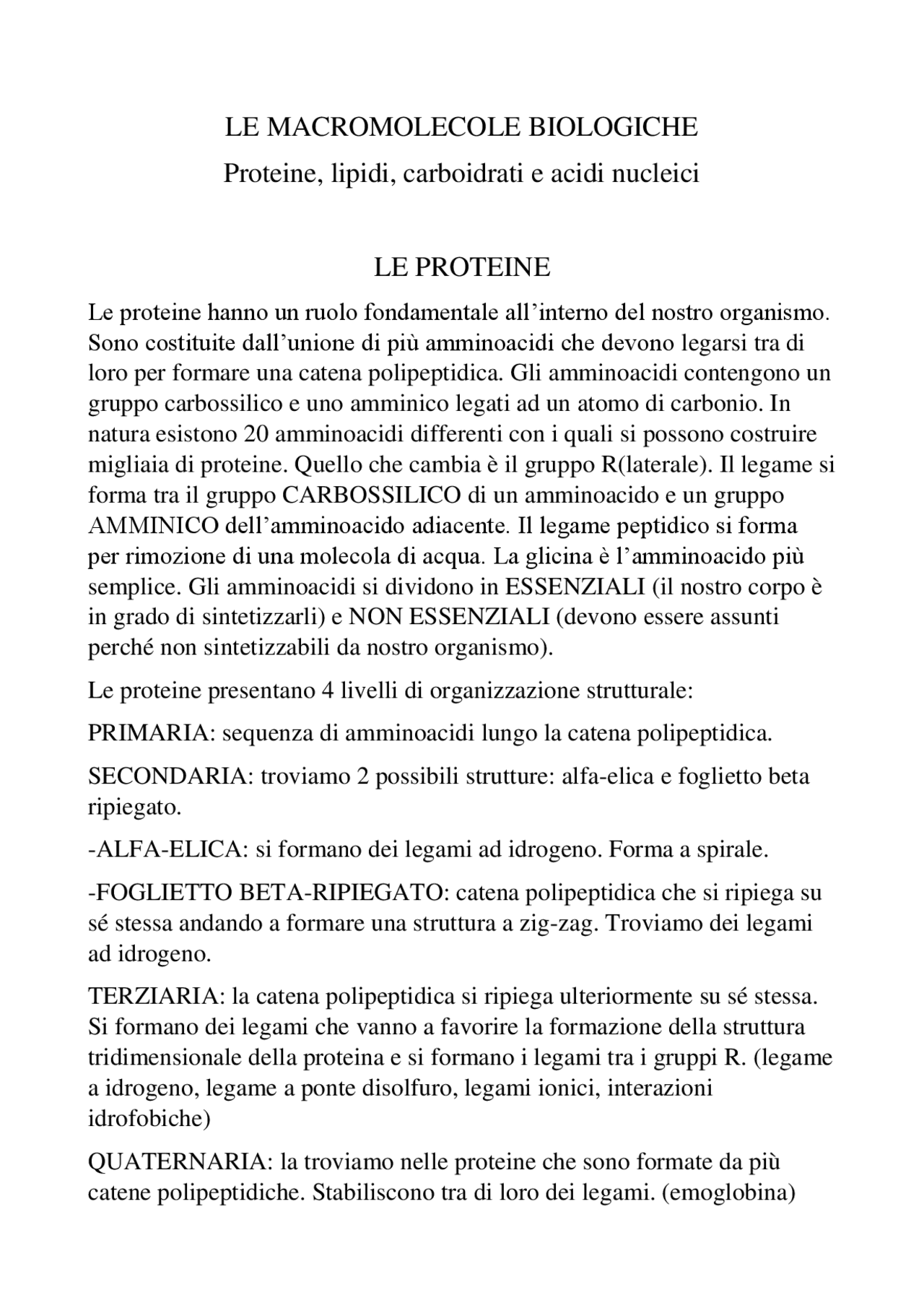 Solomon Biologia Appunti Appunti Di Biologia Docsity