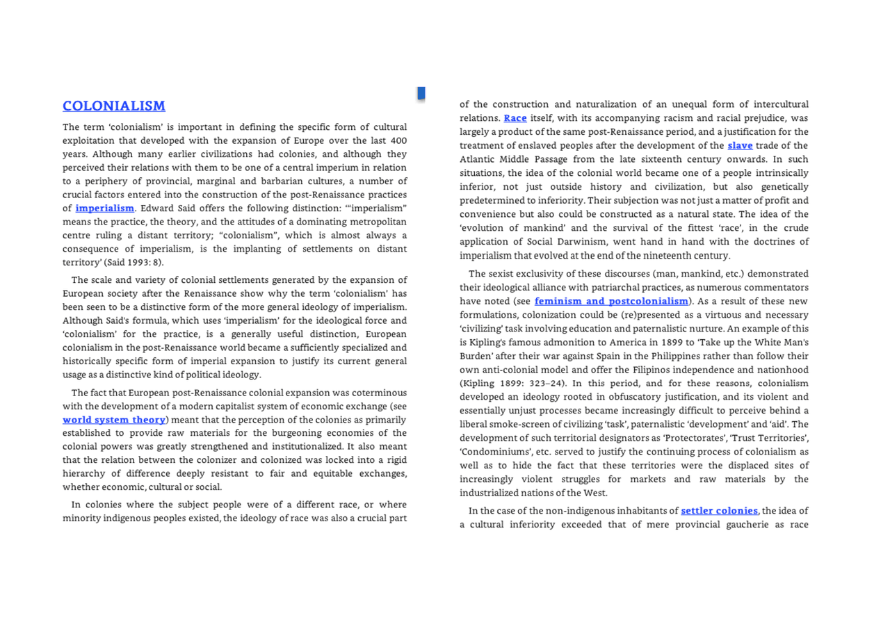Colonialism And Postcolonialism Docsity