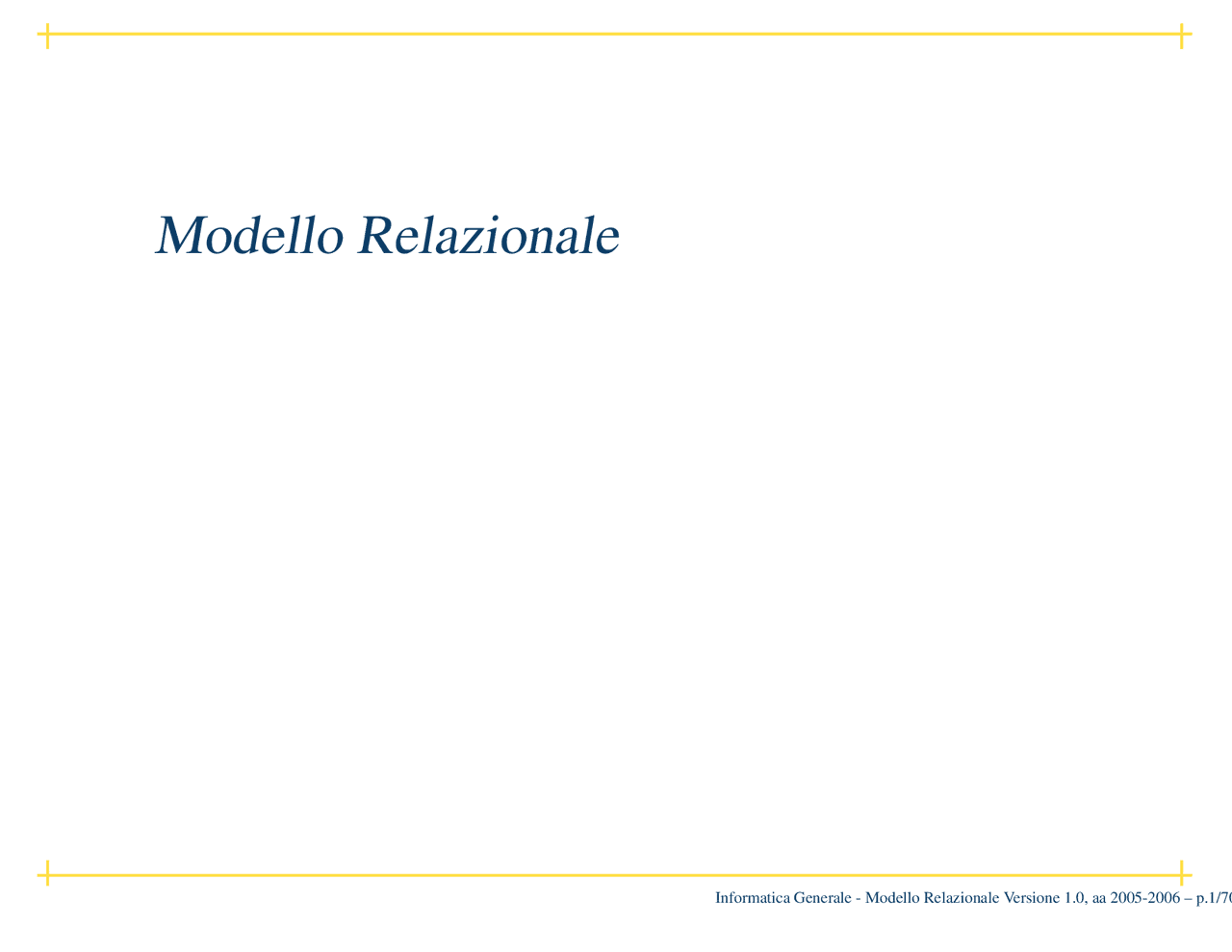 Modello---relazionale - Docsity