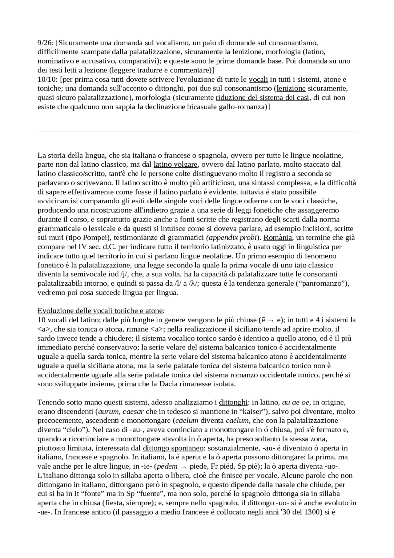 Appunti Filologia Romanza Prof Manetti Docsity