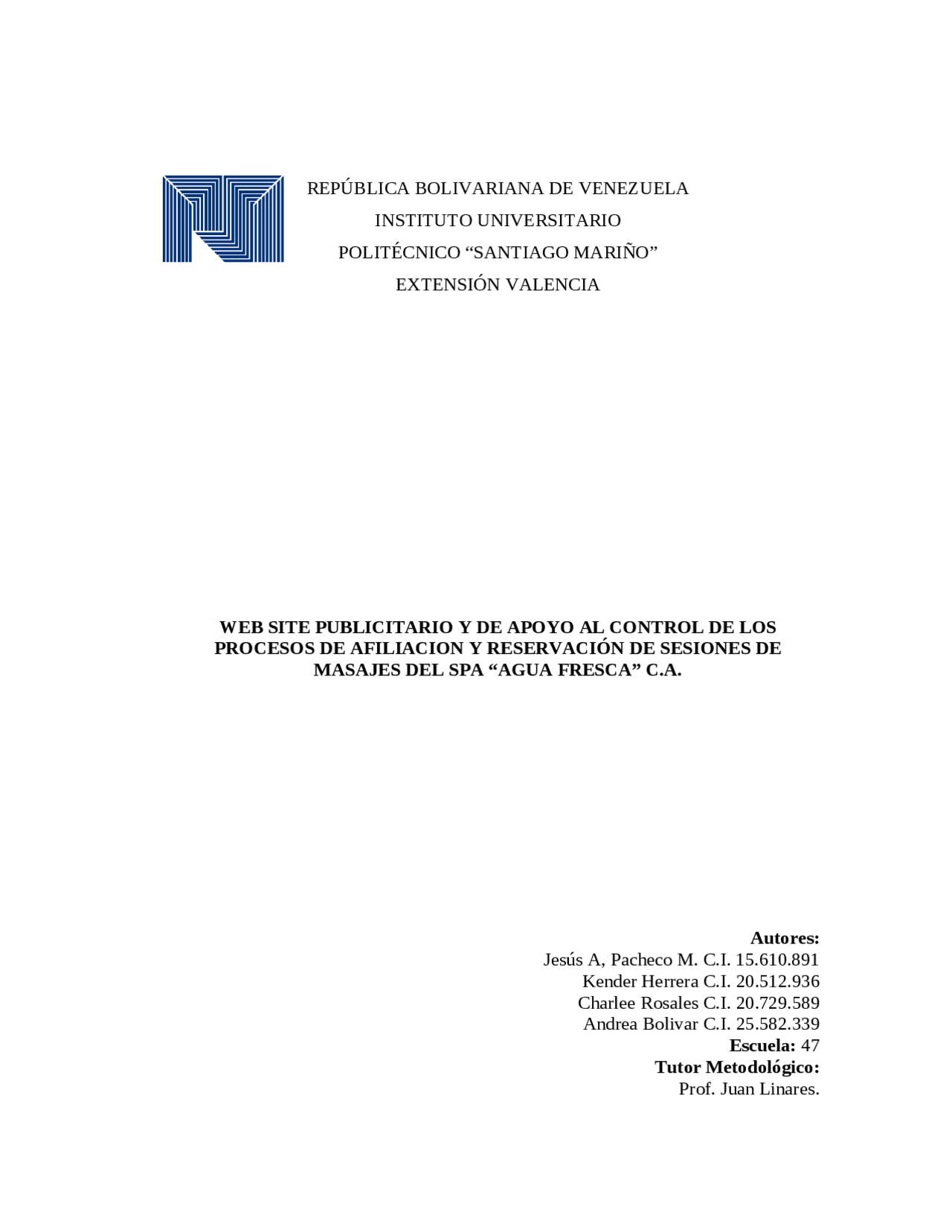 Tesis Tsu En Informatica Teses Tcc De Engenharia De Sistemas Docsity