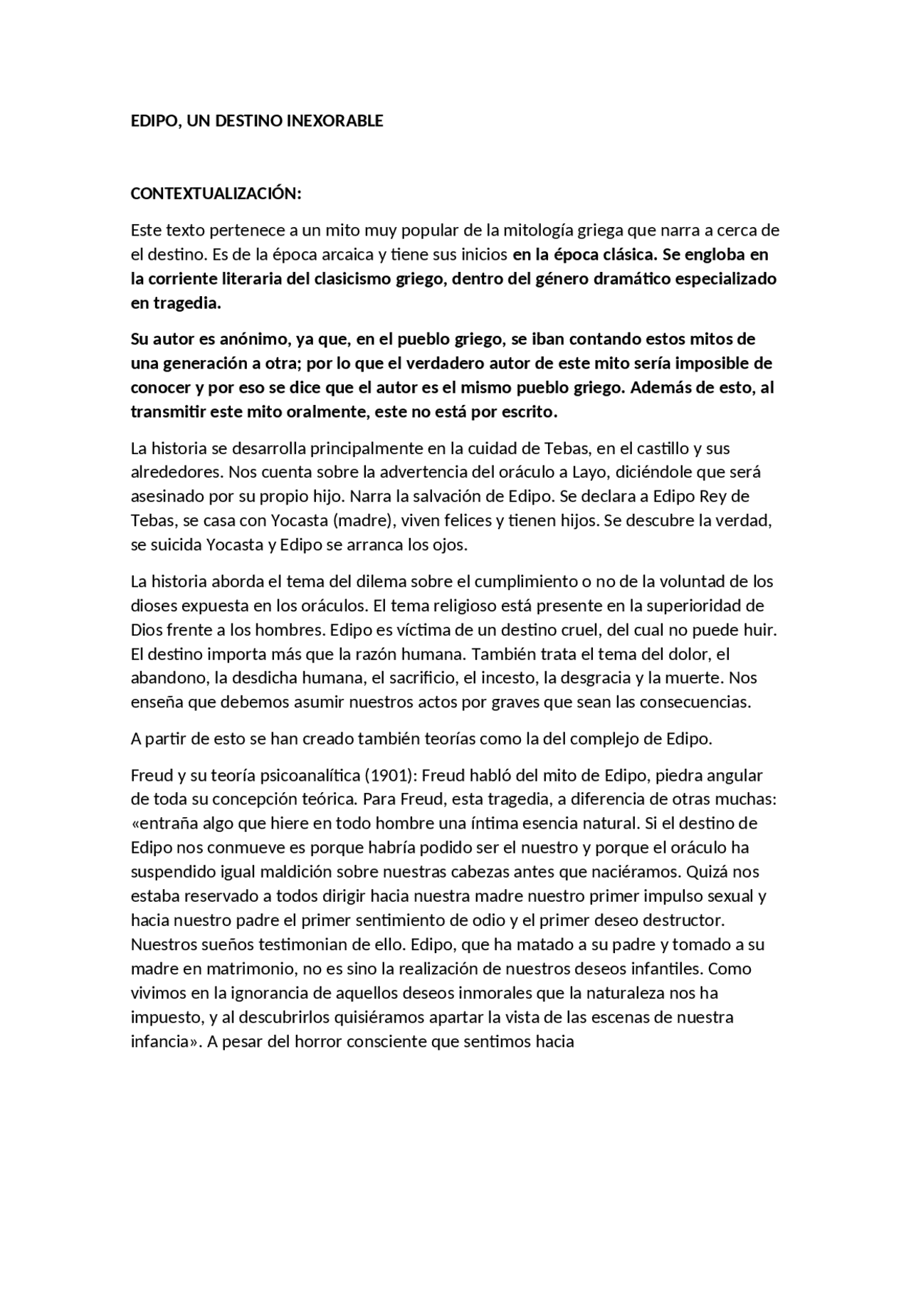 Edipo Docsity