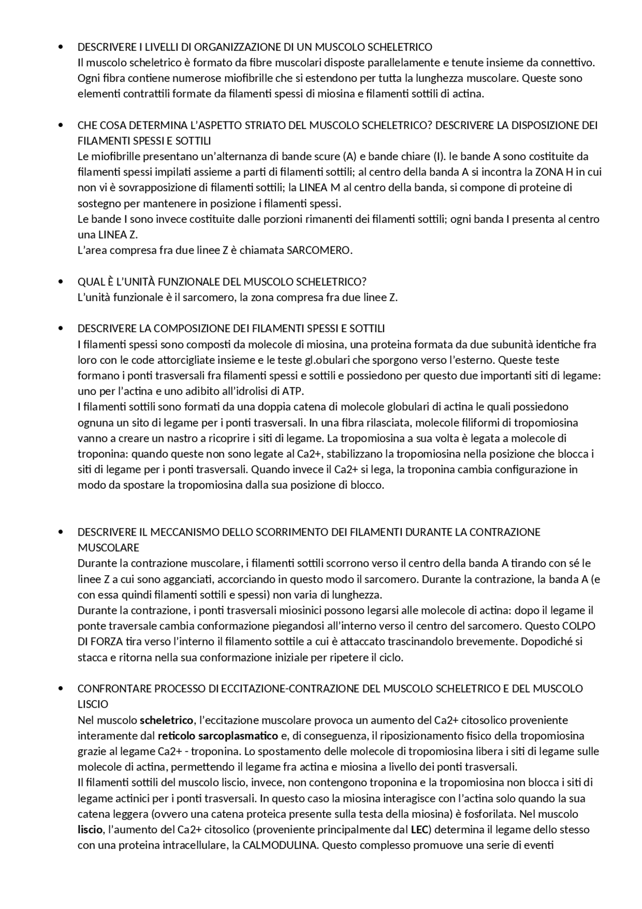 Domande Anatomia Corso Infermieristica Esercizi Di Anatomia Docsity