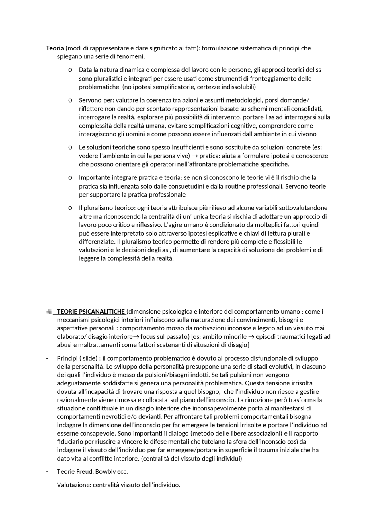 Teorie E Approcci Del Servizio Sociale Docsity