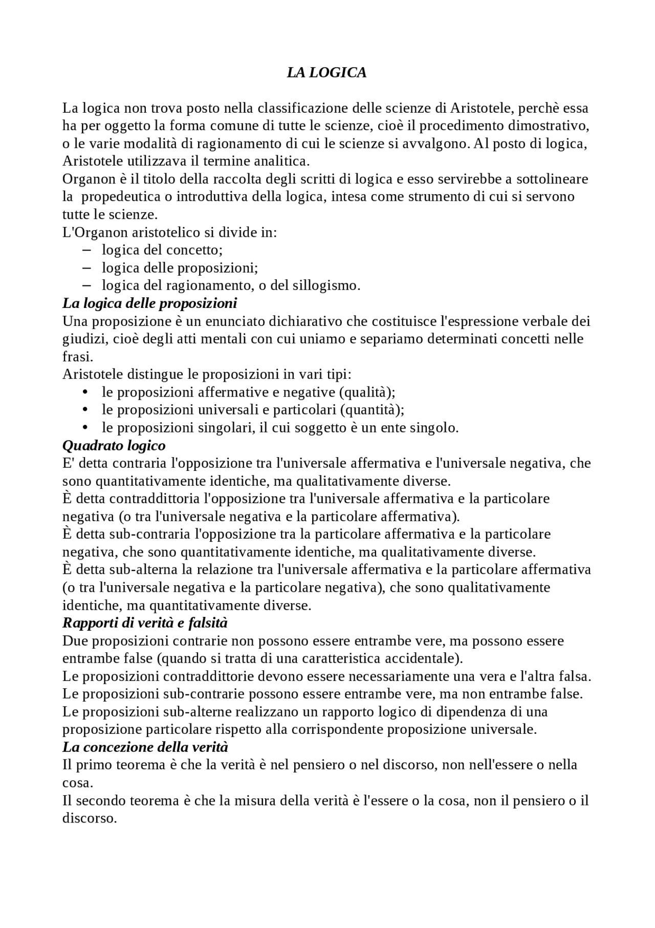 La Logica di Aristotele: Un'Introduzione al Ragionamento Dimostrativo | Appunti di Filosofia ...