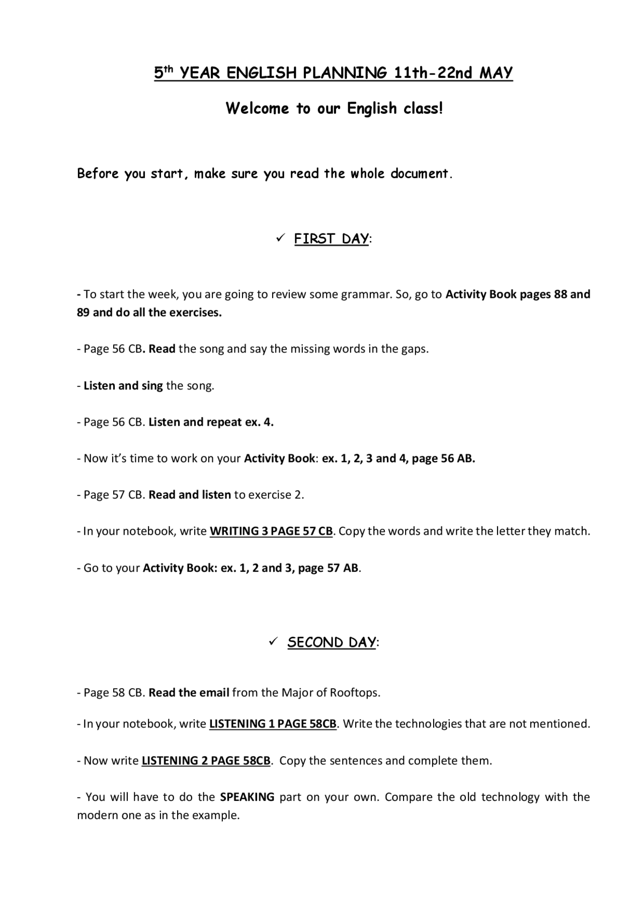 Inglés Para Aprender Docsity