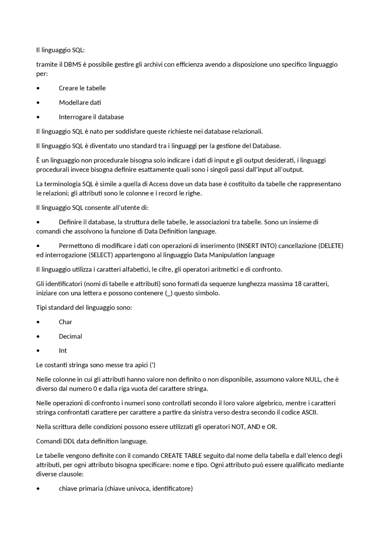 Informatica Appuntiinformatica Appunti Docsity