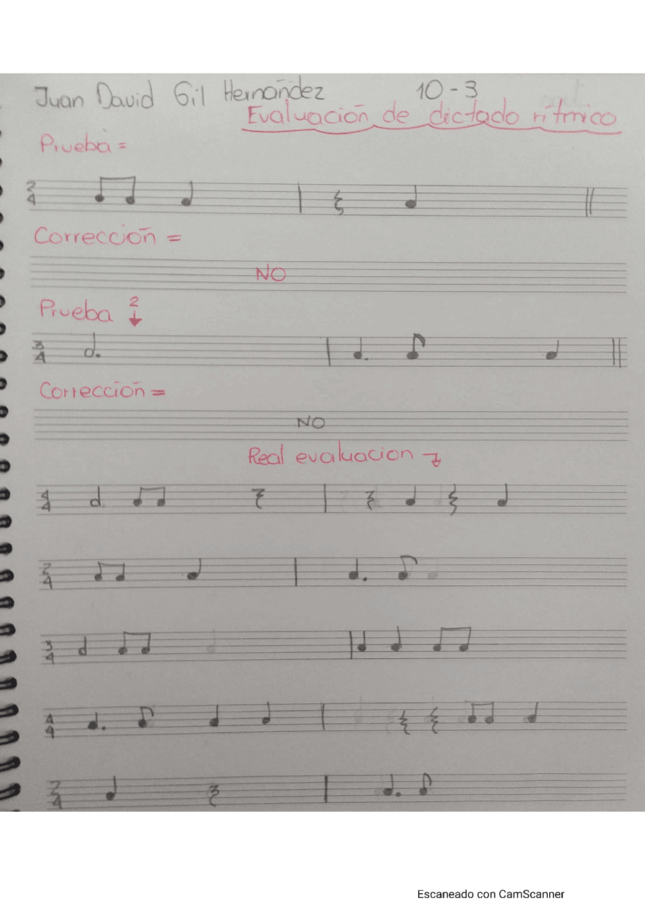 Dictado ritmico grado 10 - Docsity