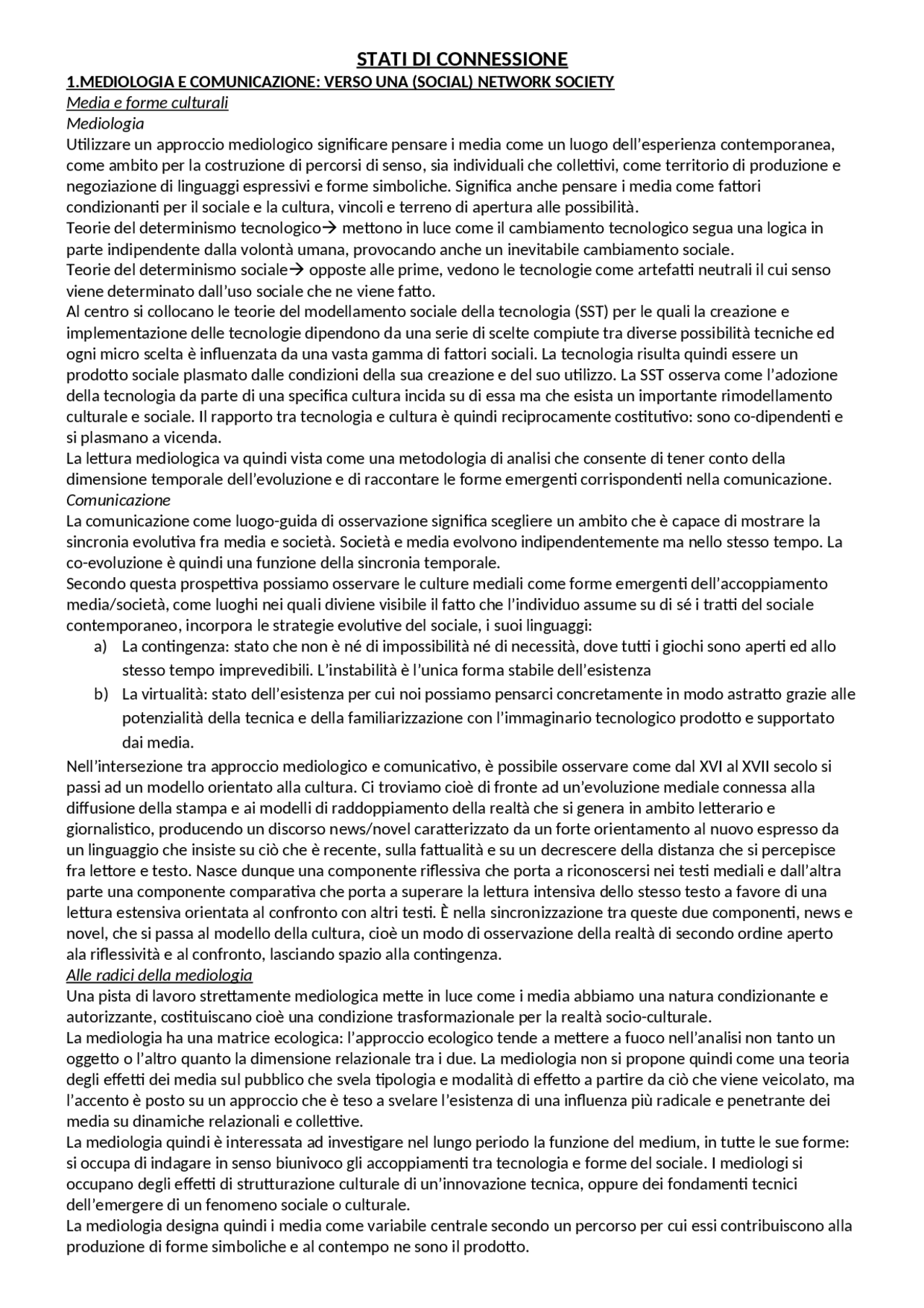 Stati Di Connessione Boccia Artieri Docsity