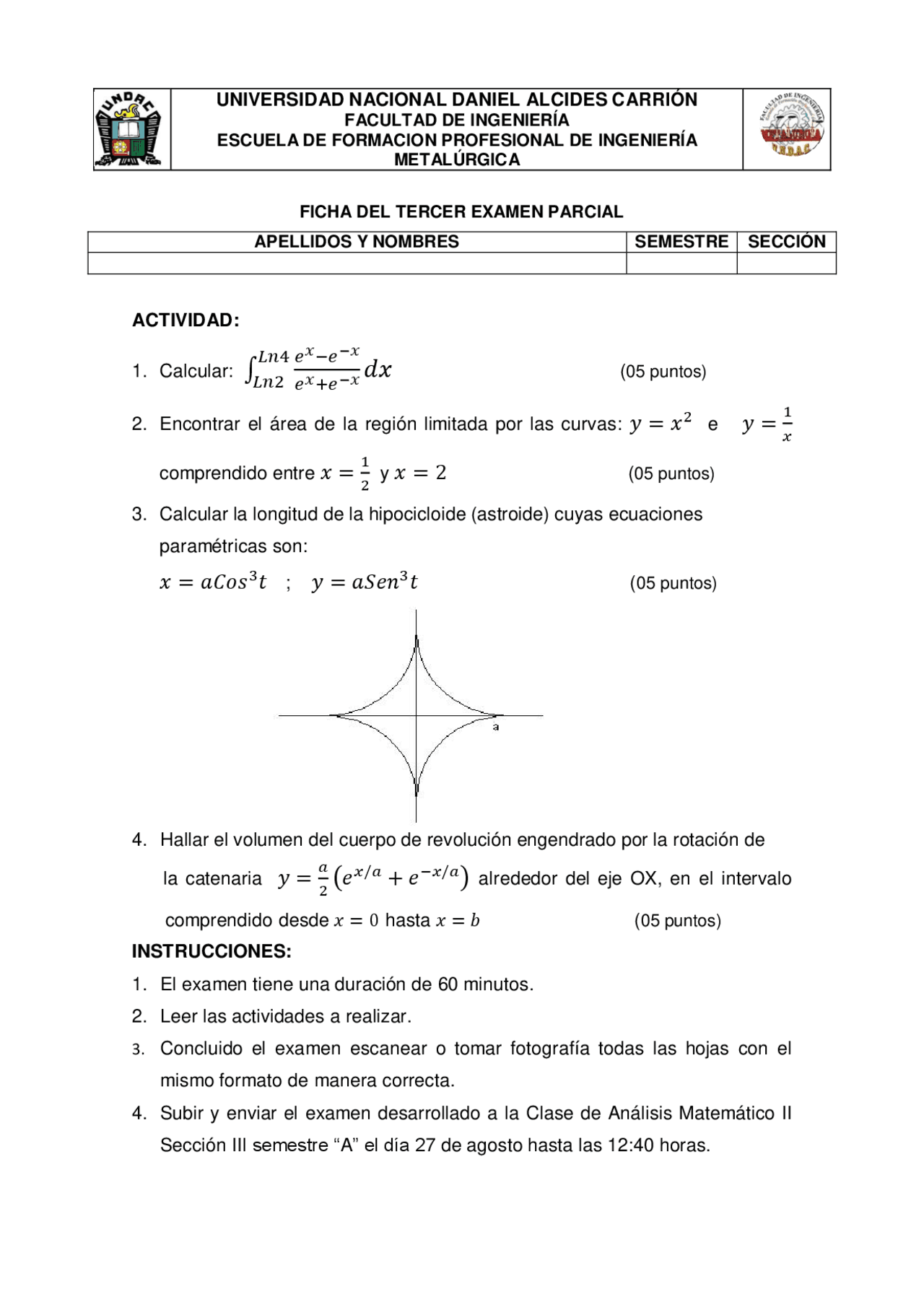 Tarea De AnÁlisis MatemÁtico Appunti Di Matemáticas Orientadas A Las