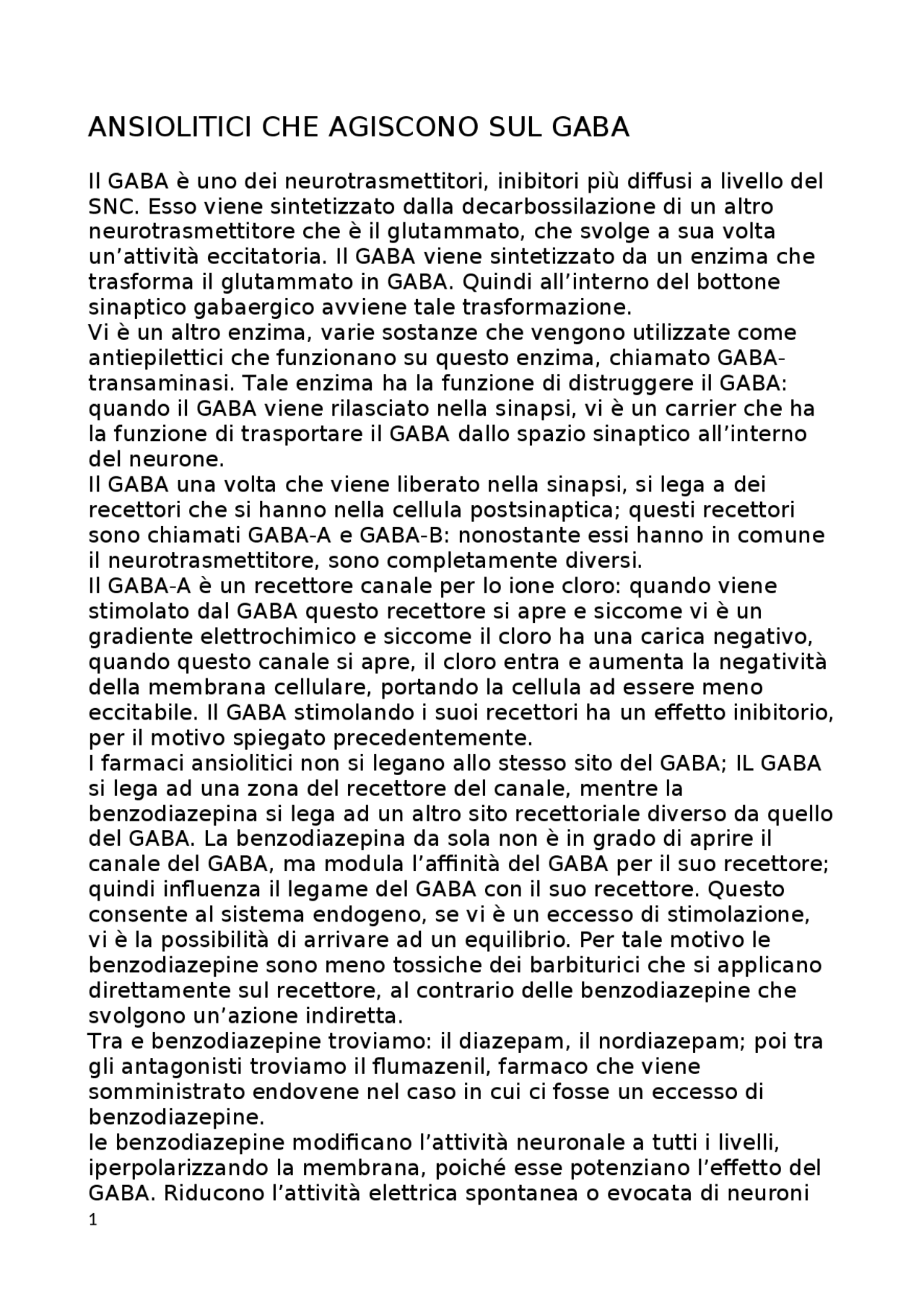 Farmacologia Prof Di Maggio Docsity