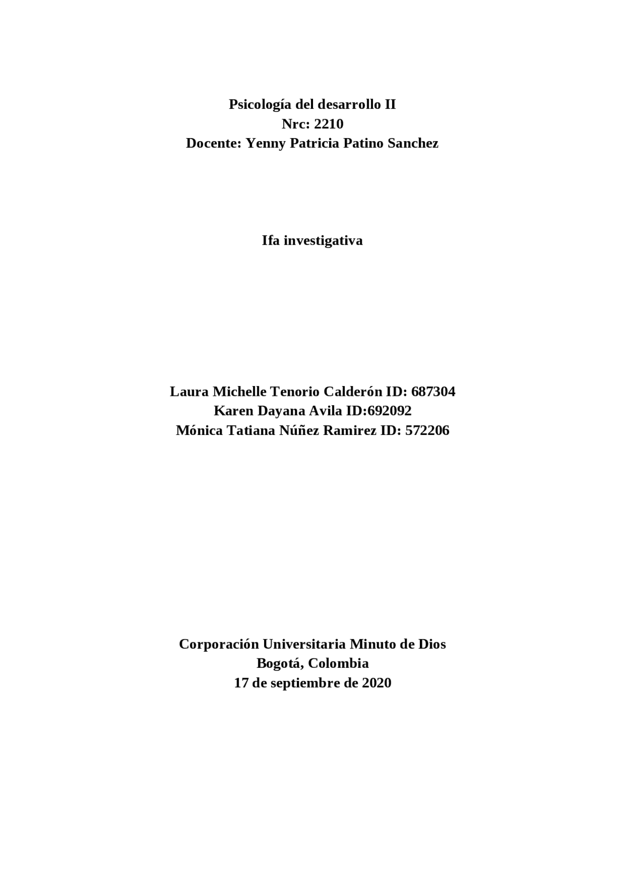 Desarrollo Cognitivo Psicosocial Motor Docsity