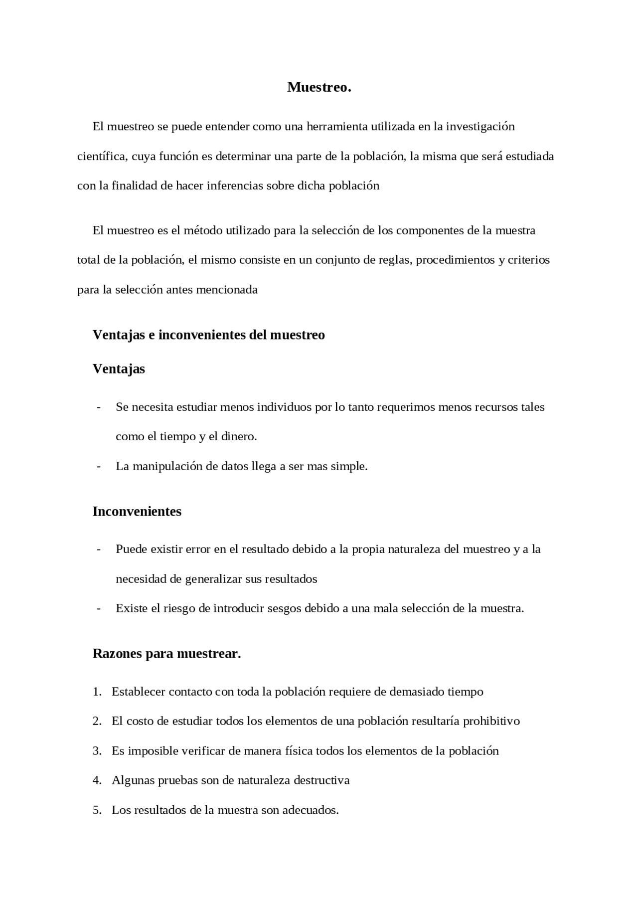 Ejercicios De Muestreo De Estadsitica Docsity
