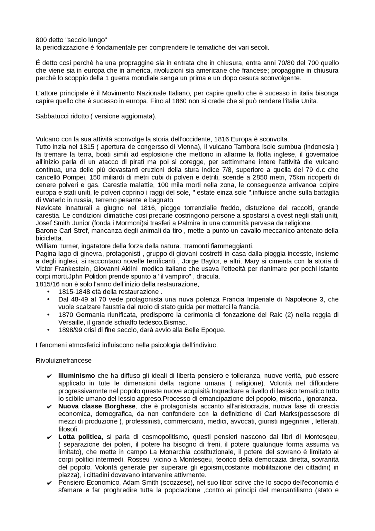 Lezioni Storia Del Risorgimento 1 5 Docsity