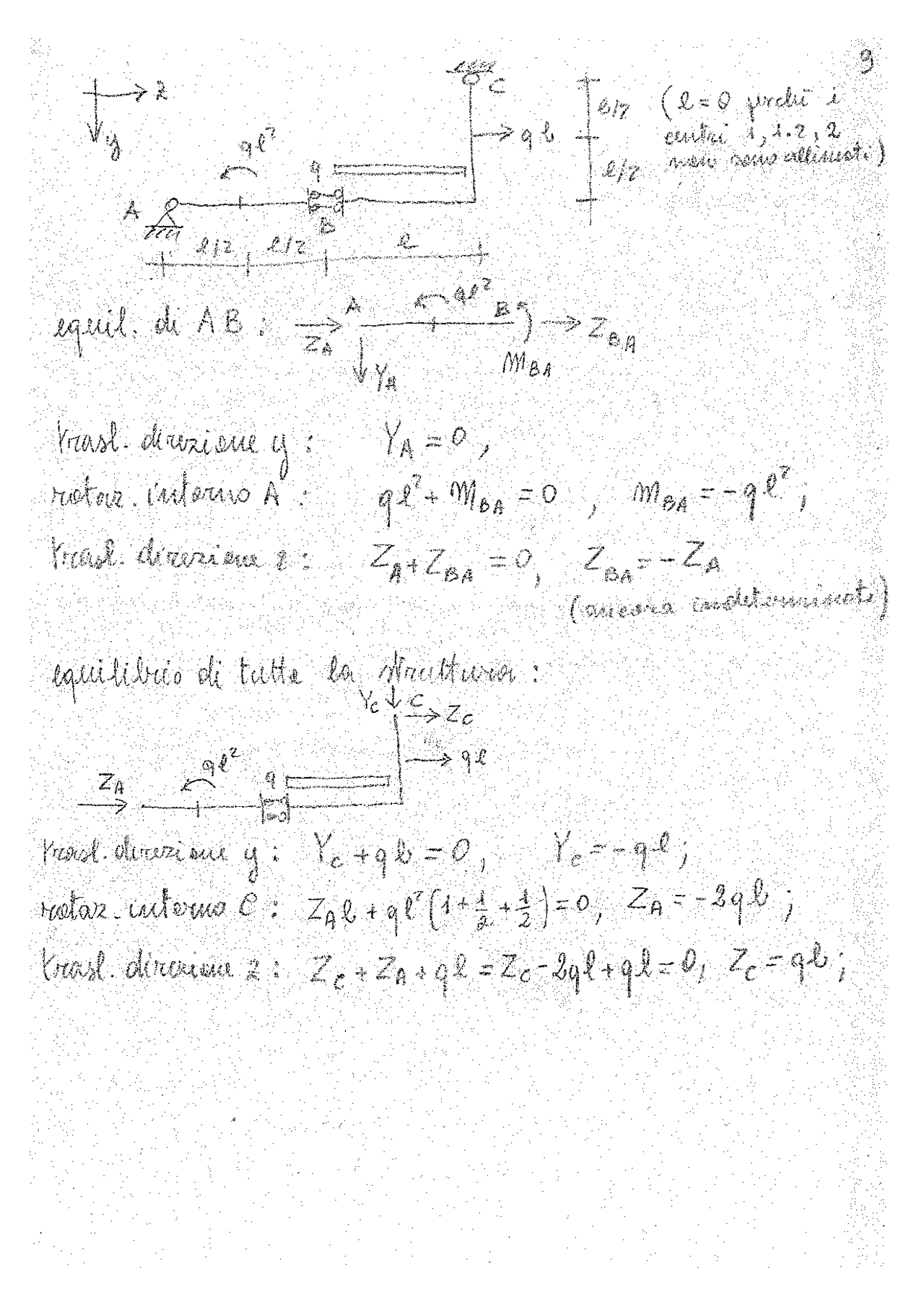 Calcolo Reazioni Vincolari E Diagrammi Ntm Docsity
