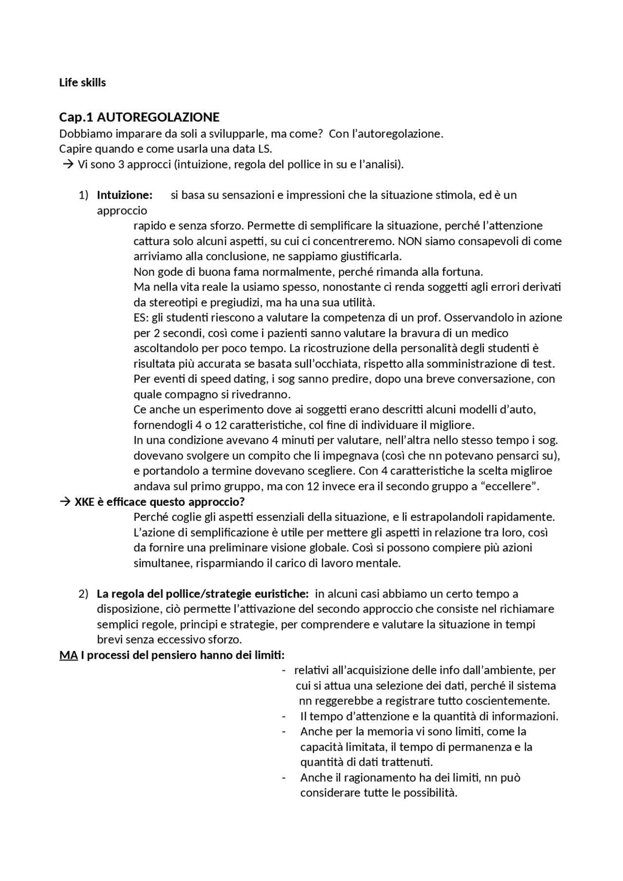 Life Skills Di Alessandro Antonietti E Chiara Valenti Docsity