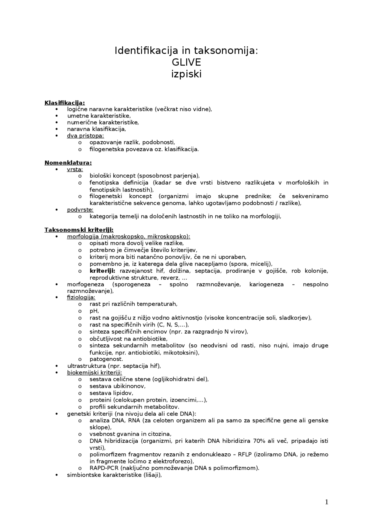 Zapiski Za Mikologijo Beleške Predlog Mikologija Docsity