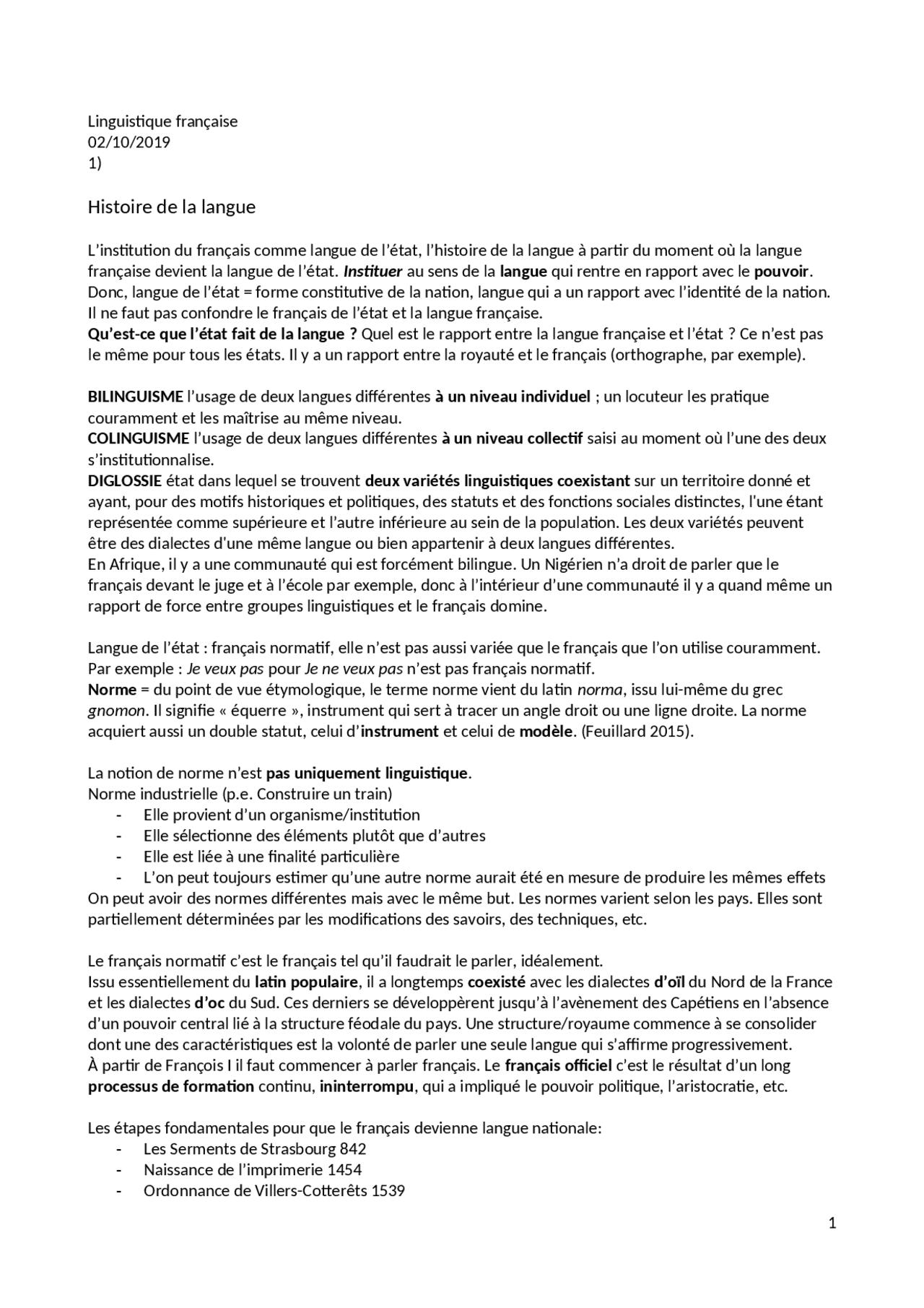 Linguistica Francese Magistrale Prof Floquet Parti Ab Docsity