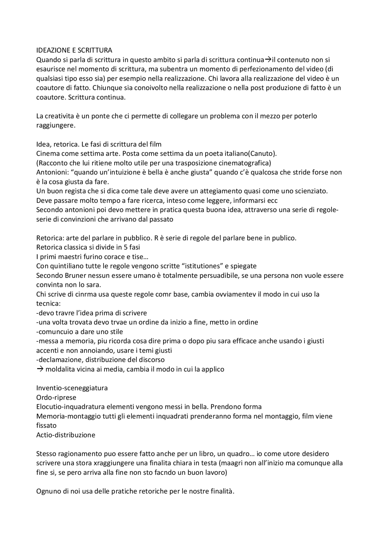 Media Ideazione Appunti Corso Docsity