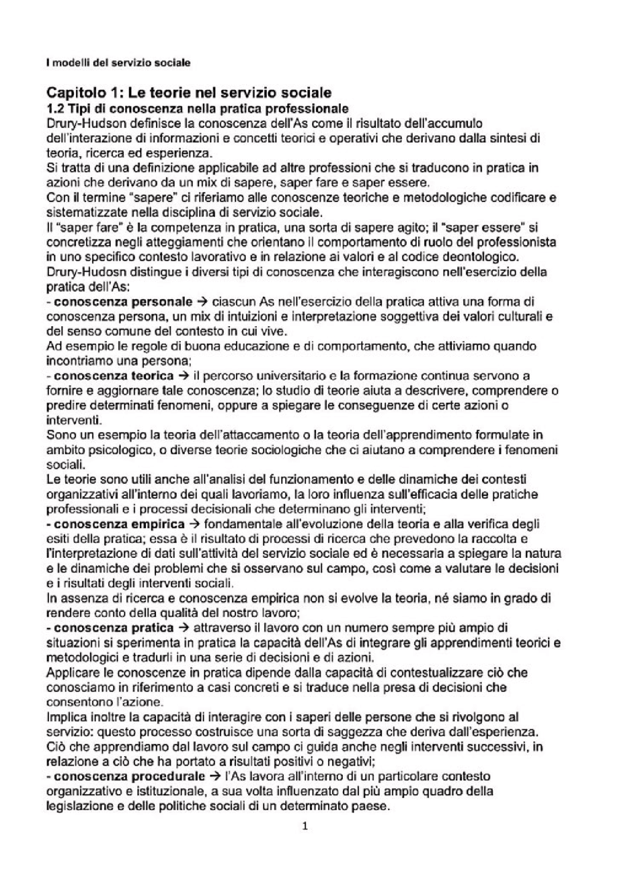 Metodi E Tecniche Del Servizio S Docsity