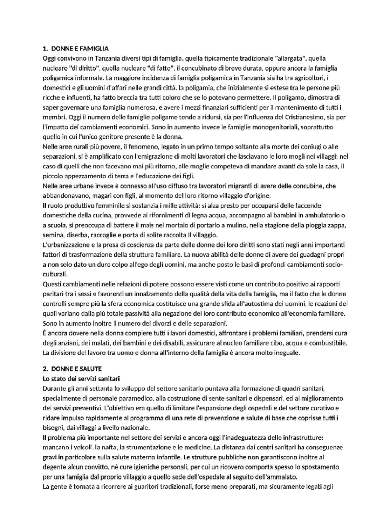 Sociologia Dello Sviluppo E Delle Migrazioni Docsity