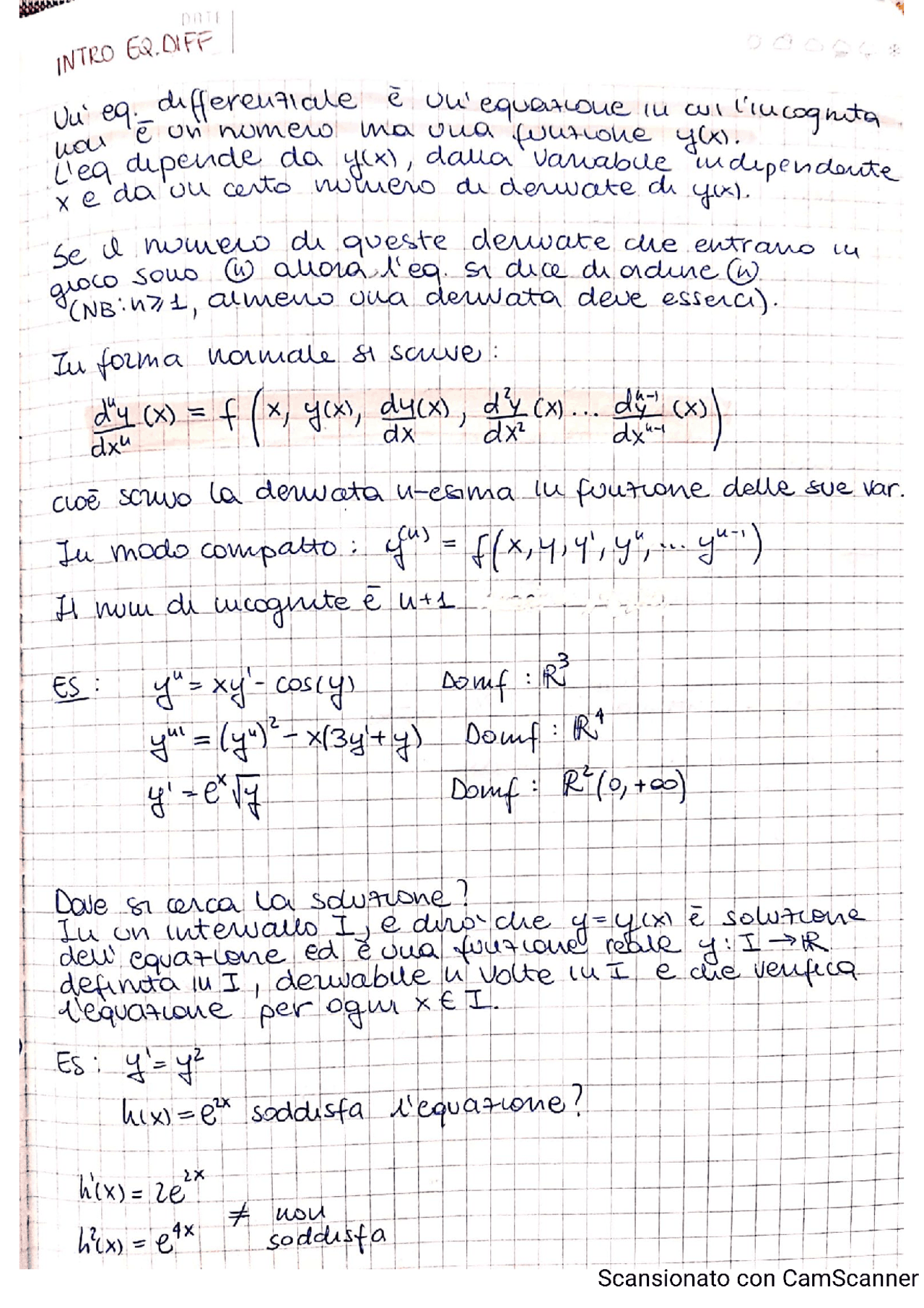 Appunti Di Matematica Ii Analisi Ii Docsity