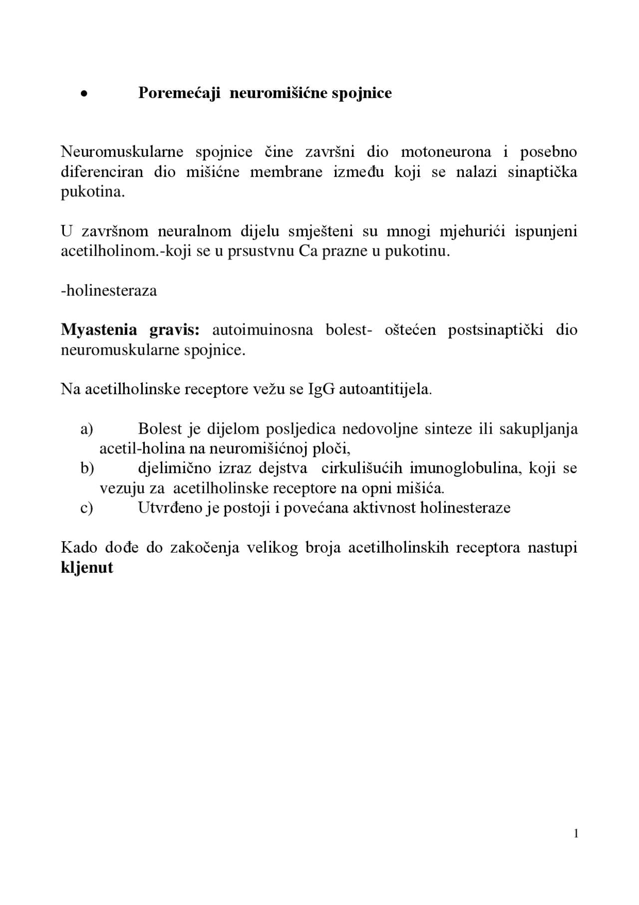Patofiziologija Centralnog Nervnog Sistema 2 Skripte Predlog