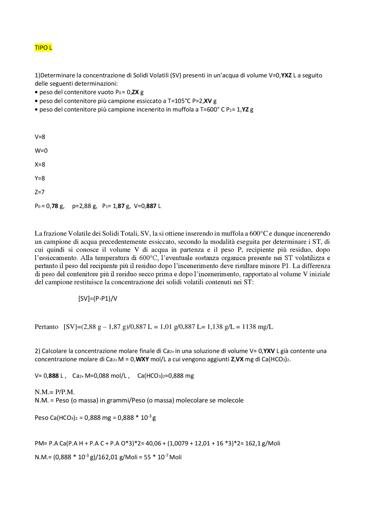 Elaborato1lingegneriaambientalepegaso Docsity