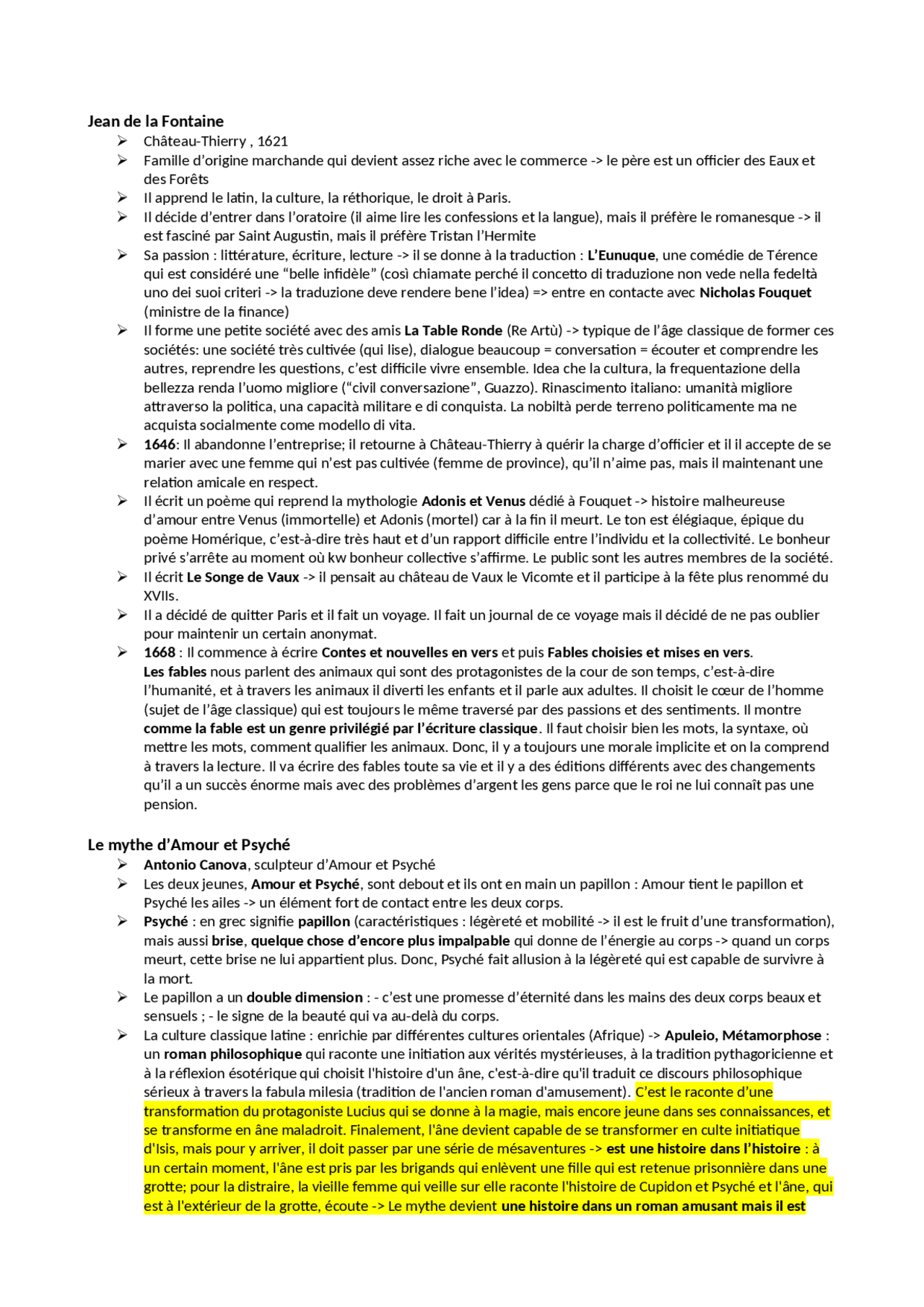 Schemi Riassuntivi Per Letteratura Francese 3 Programma 20192020 Docsity
