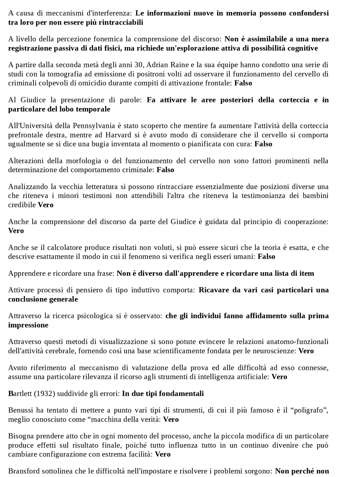 Psicologia Giuridica E Dei Processi Cognitivi Università Pegaso