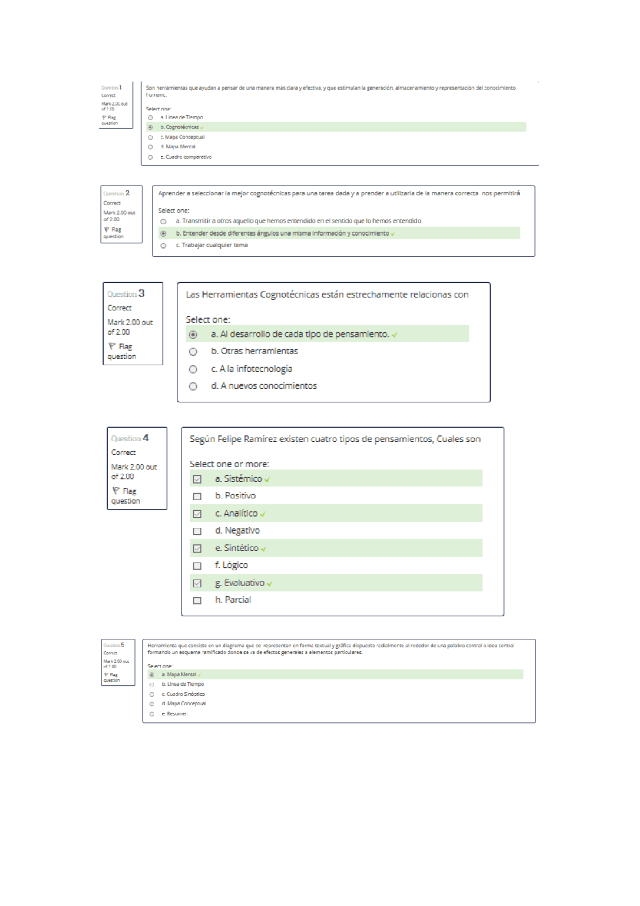 Autoevaluacion Semana V Docsity
