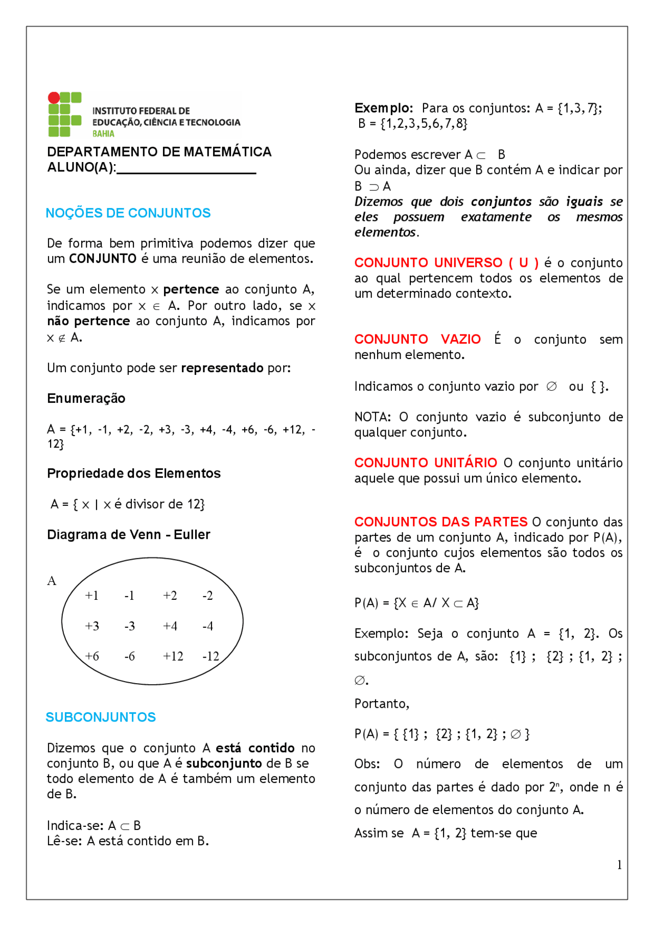Apostila De Conjuntos Docsity