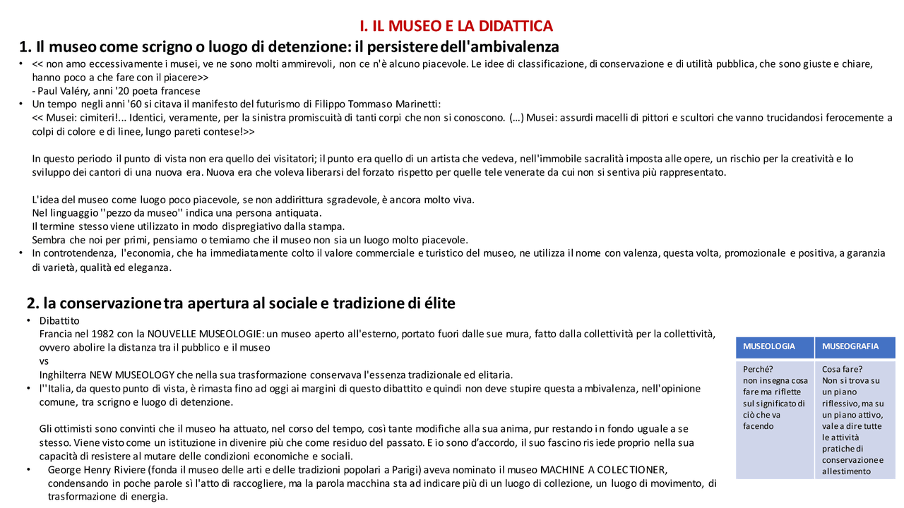 Maria Teresa Balboni Brizza Immaginare Il Museo Docsity