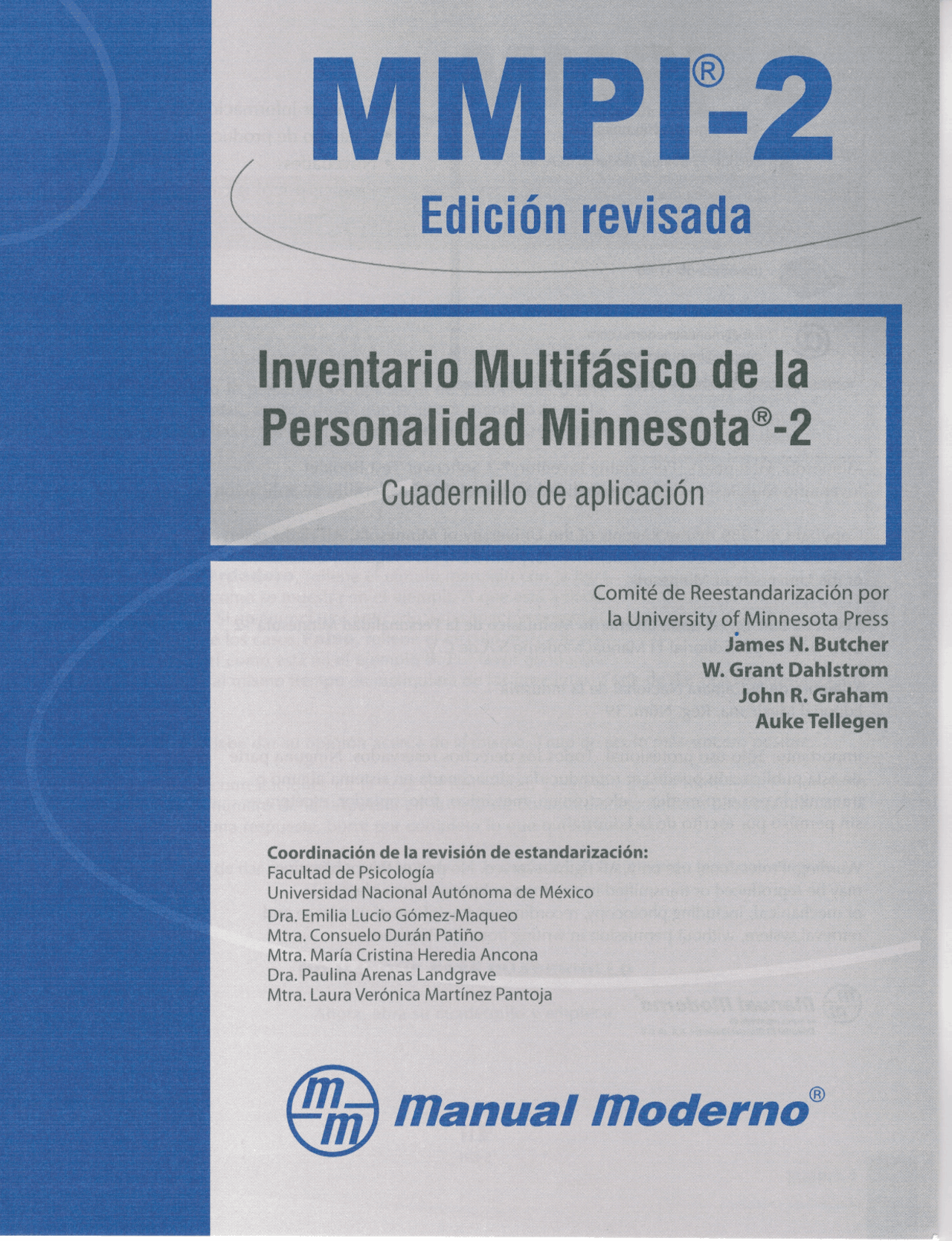 Cuaderno Del Inventario Multifacetico De La Personalidad Ejercicios