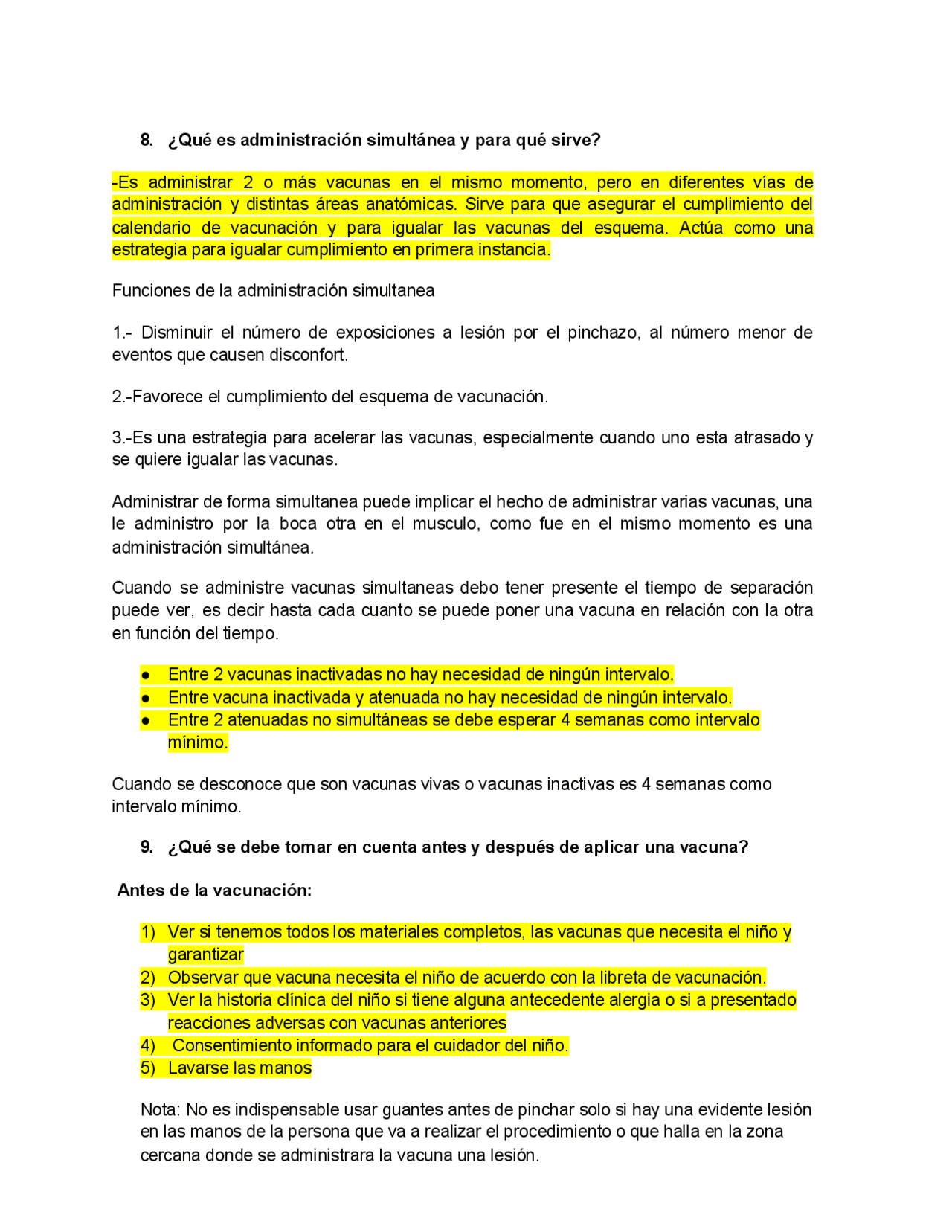 Inmunizaciones Caso Clínico Apuntes De Pediatría Docsity