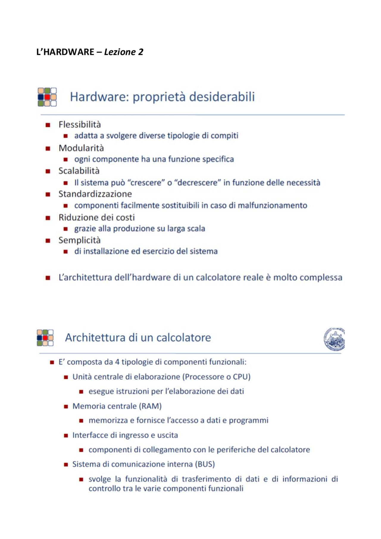 2 Hardware Docsity