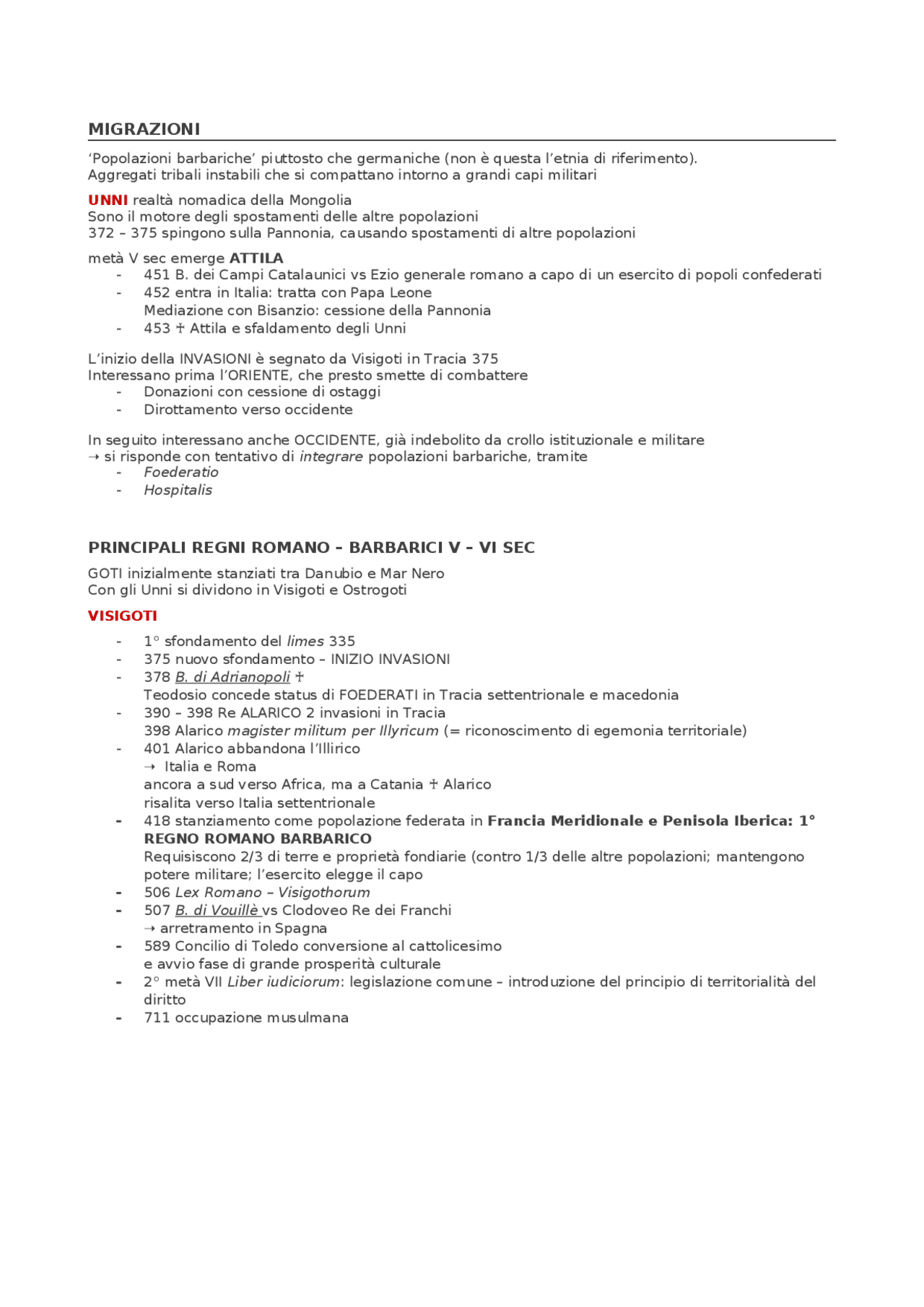 Riassunto Storia Medievale Docsity