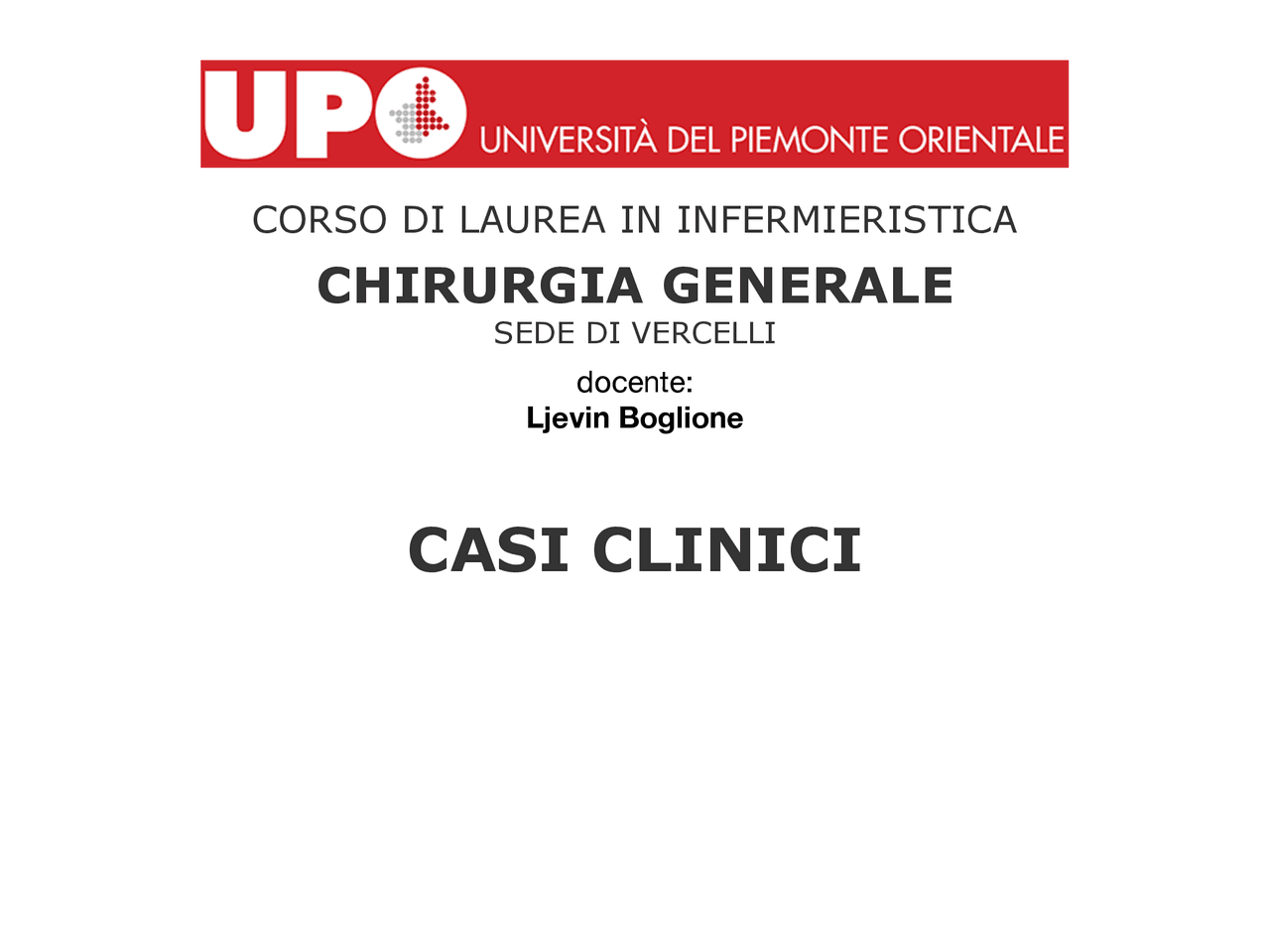 Casi Clinici Infermieristica Dispense Di Infermieristica Docsity